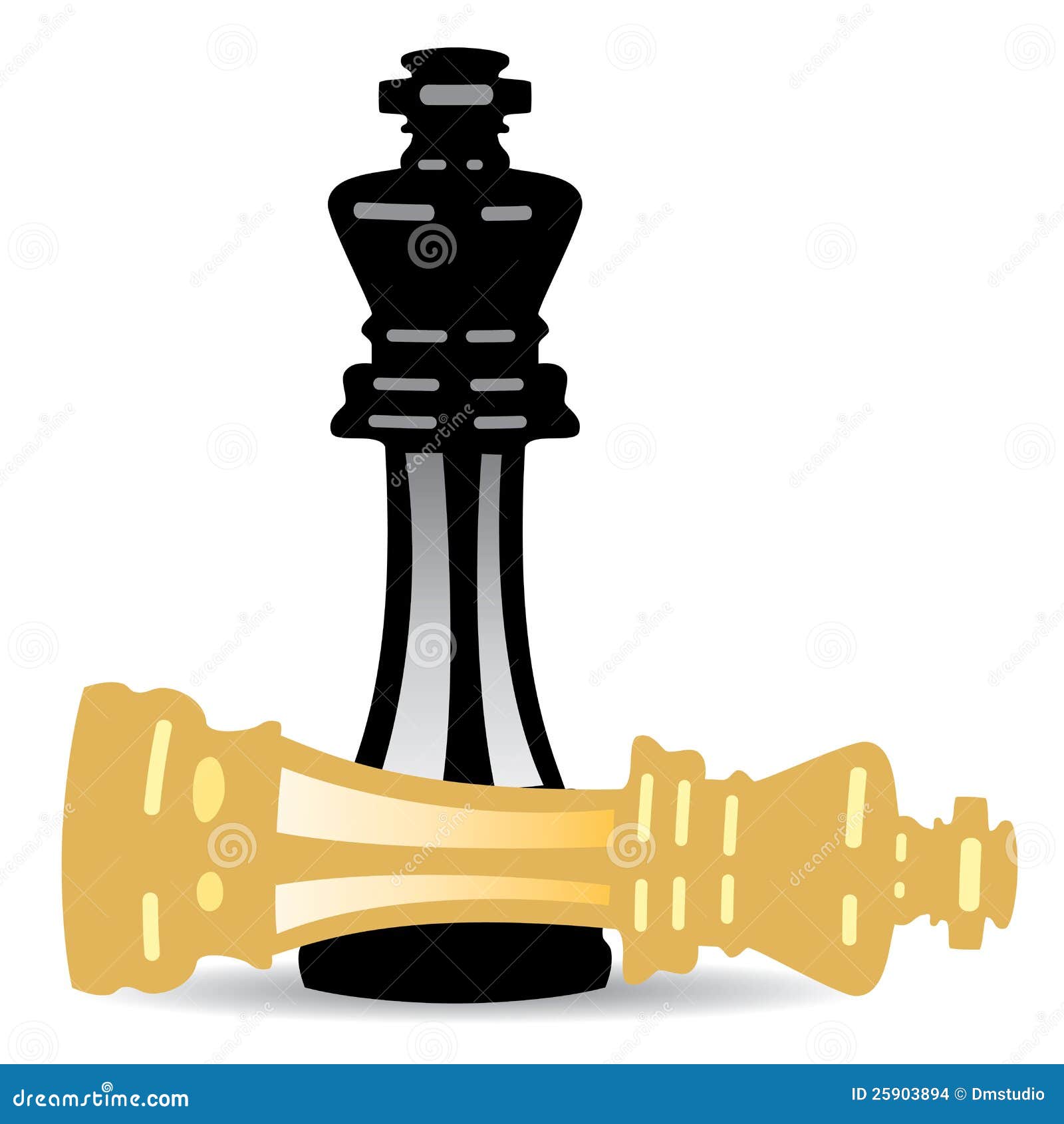 Vector King Checkmate | CartoonDealer.com #25903894