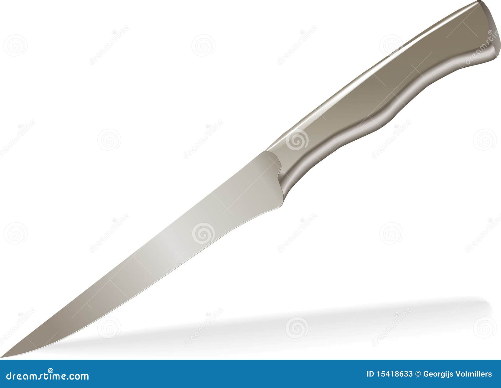 Vector Kitchen Boning Knife Stock Vector - Illustration of preparation ...