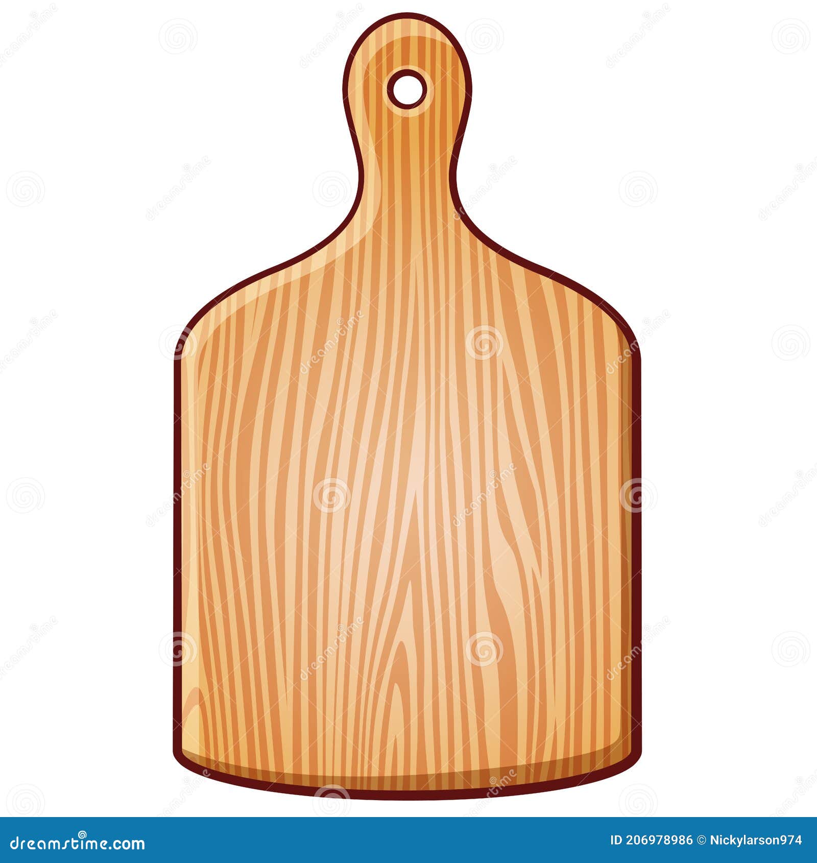 Vector Kitchen Cutting Board Cartoon Stock Vector - Illustration of ...