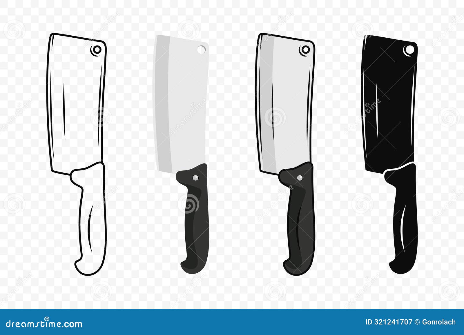 Vector Kitchen Knife Icon Set, Isolated. Various Kitchen Knives Design ... Vector Kitchen Knife Icon Set, Isolated. Various Kitchen Knives Design ...