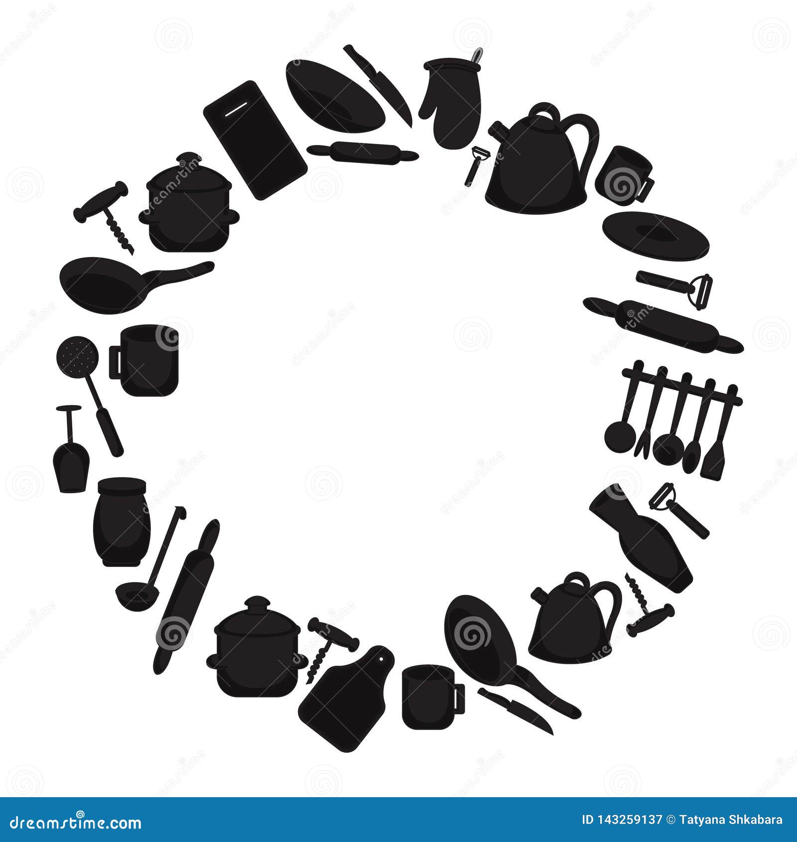 Vector Kitchen Tools Set. Kitchenware Collection Stock Vector ...