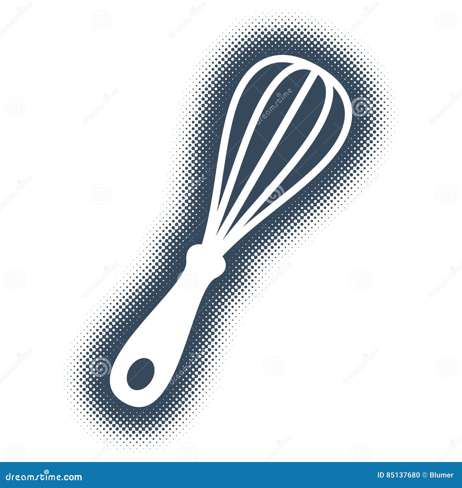 Vector Kitchen Whisk Silhouette Icon Stock Vector - Illustration of ...