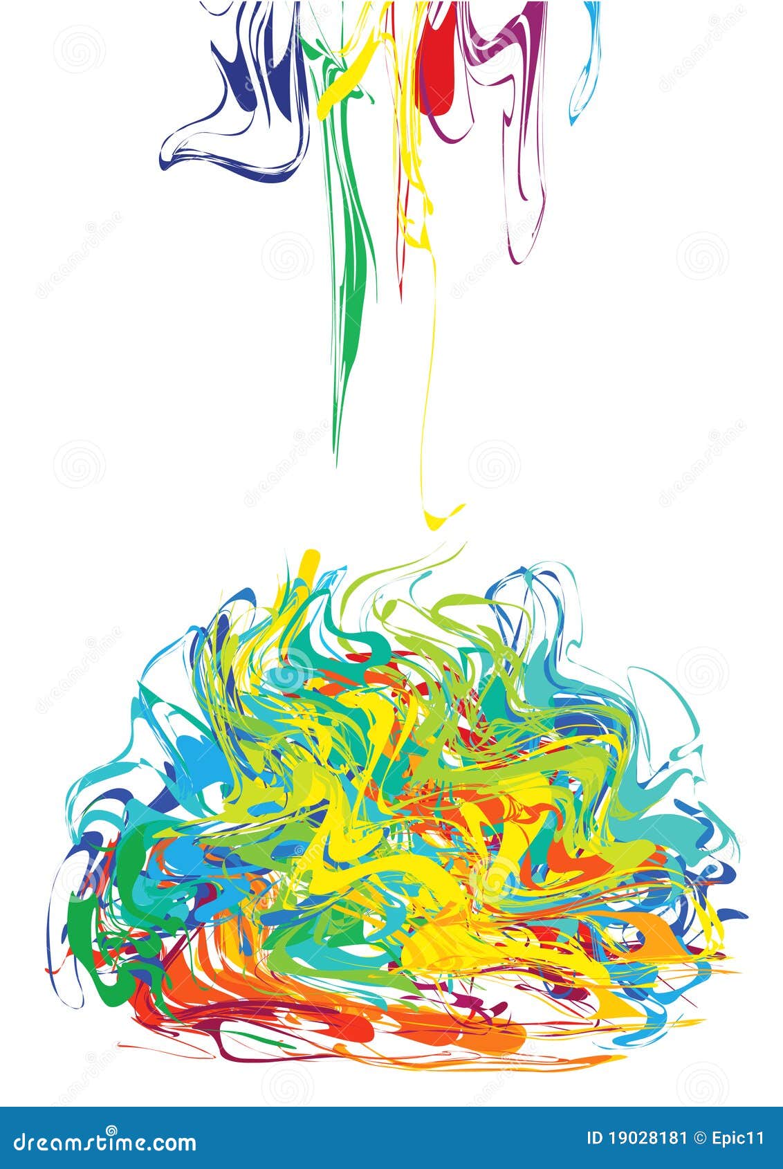 Vector kleurrijk verfpalet vector illustratie. Illustration of ...