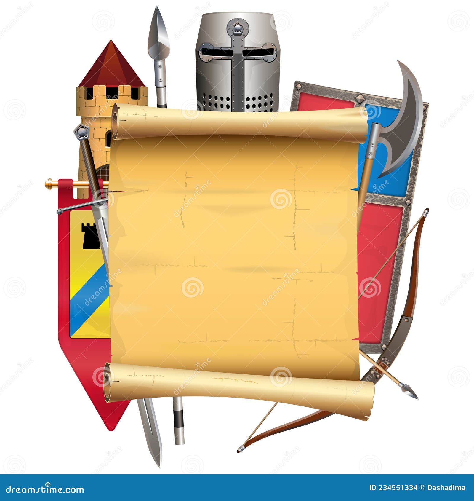 Vector Knight Cartoon Illustration. | CartoonDealer.com #72632271