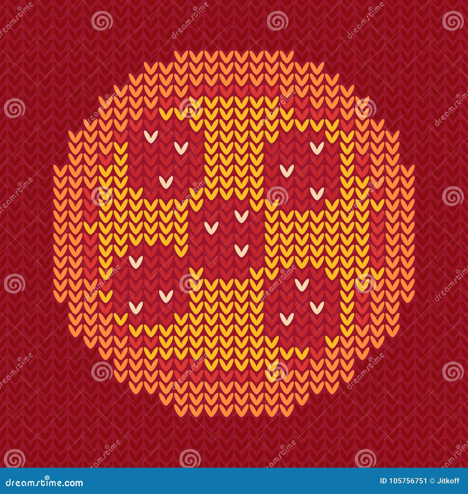 Vector knitted pizza stock vector. Illustration of pepperoni - 105756751