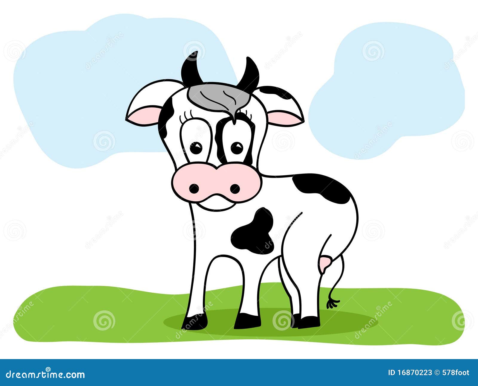 Vector koe vector illustratie. Illustration of groen - 16870223