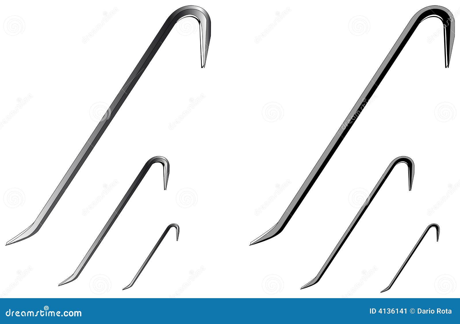 Vector koevoet vector illustratie. Illustration of metaal - 4136141