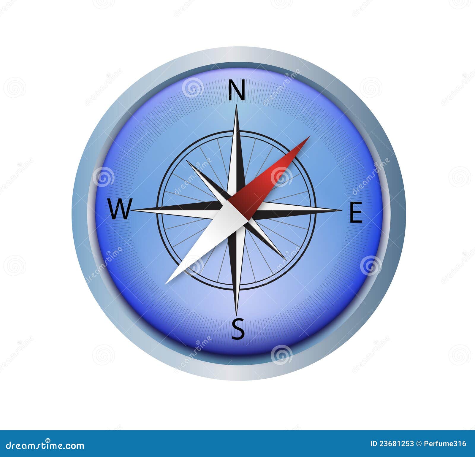 Vector Kompas vector illustratie. Illustration of vector - 23681253