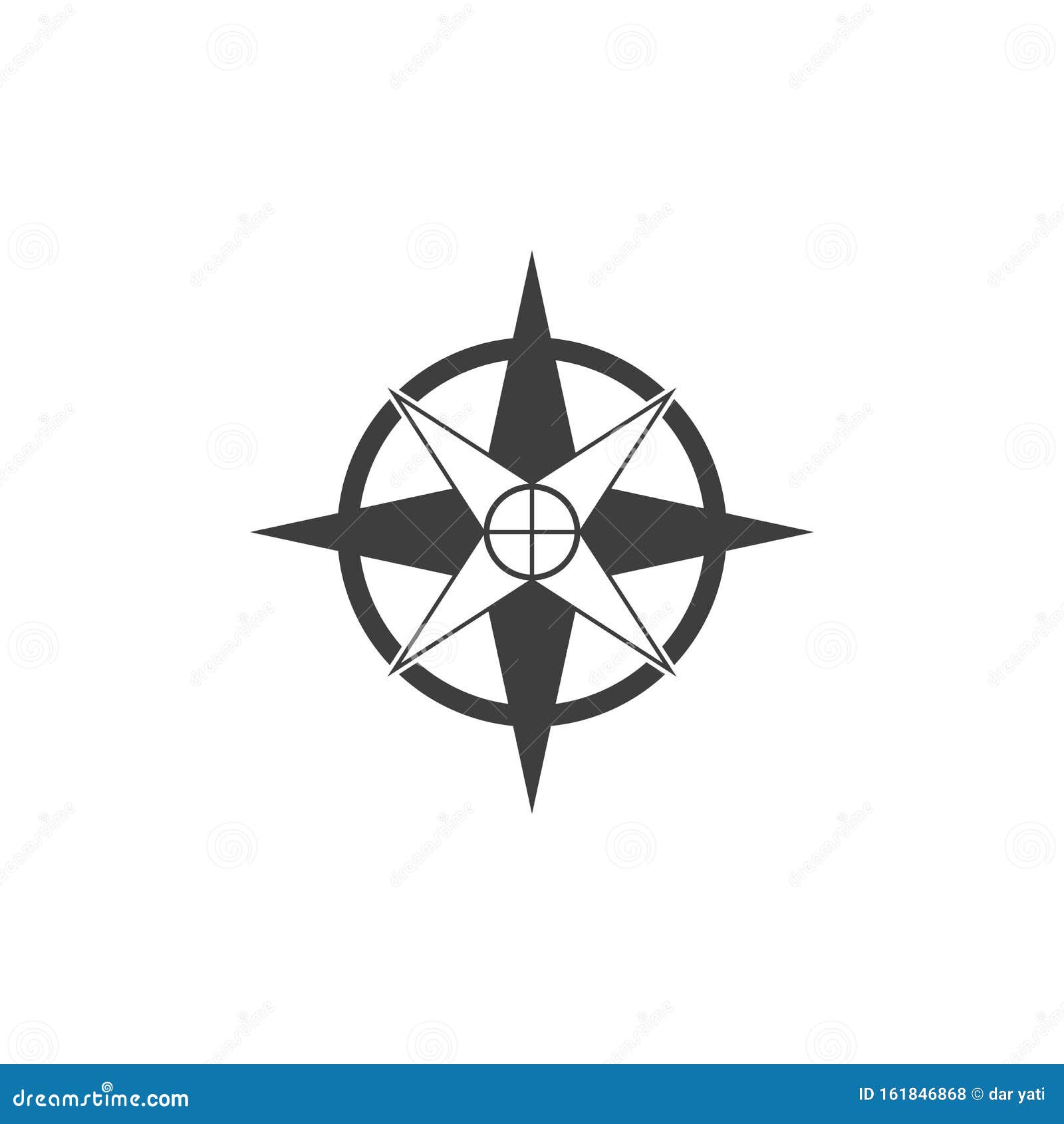 Vector - Kompasszeichen Und -symbole Vektor Abbildung - Illustration ...