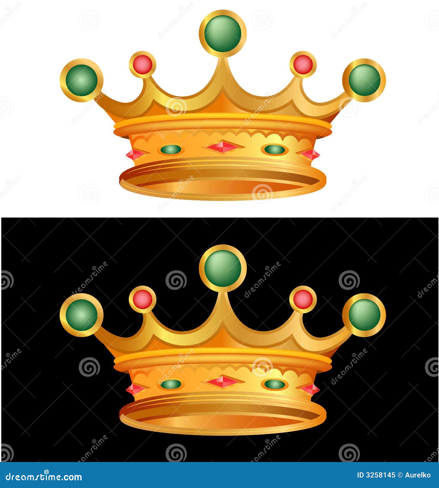 Vector kroon vector illustratie. Illustration of jordanië - 3258145