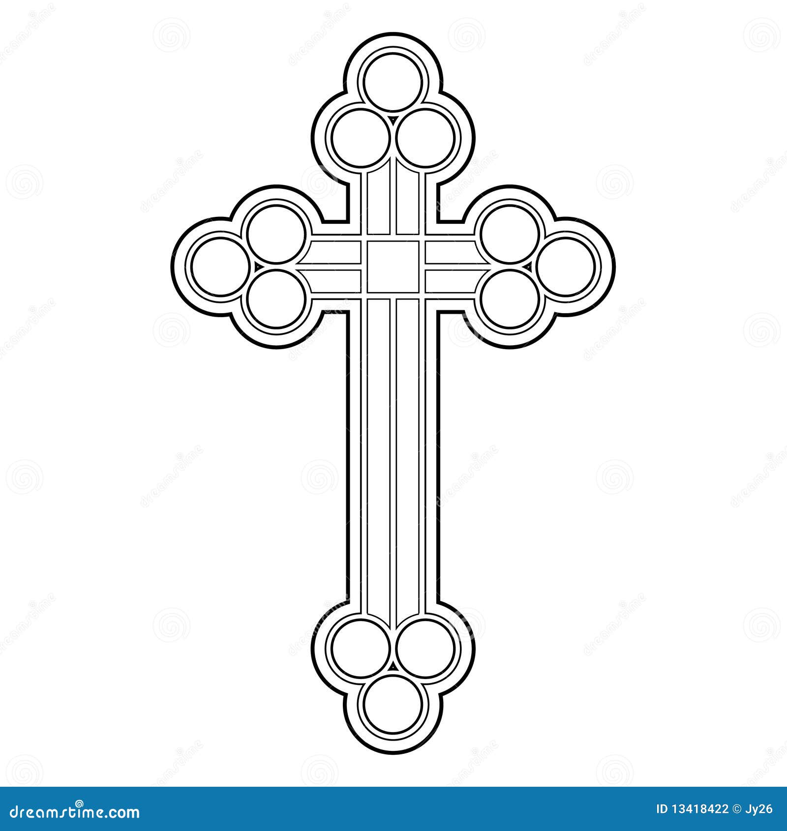 Vector kruis vector illustratie. Illustration of kruisbeeld - 13418422