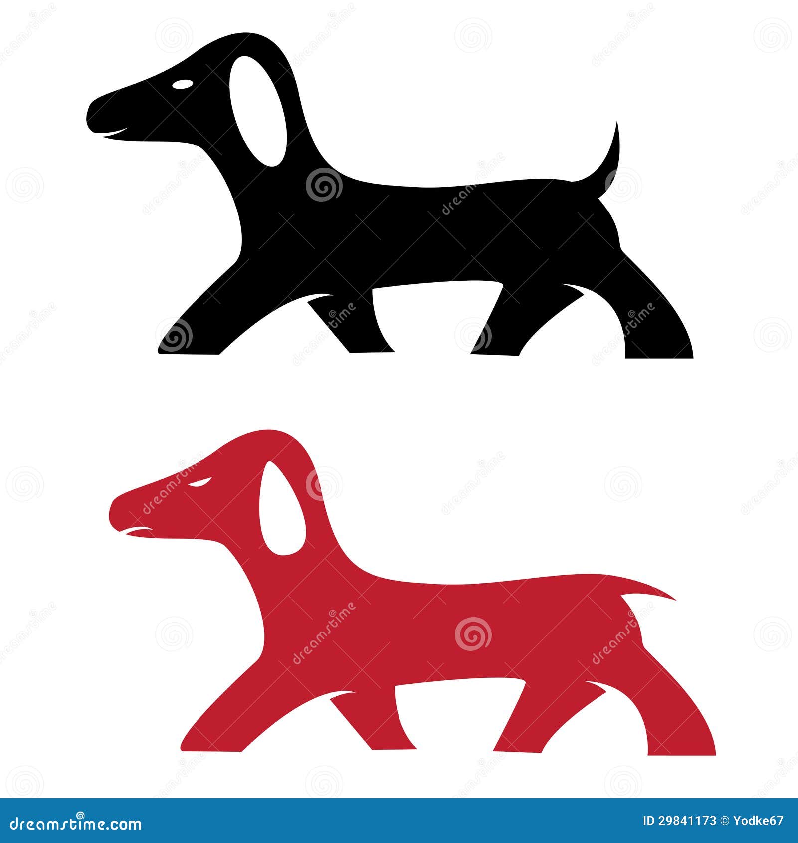 Imagen Del Vector De Un Perro Ilustración del Vector - Ilustración de ...