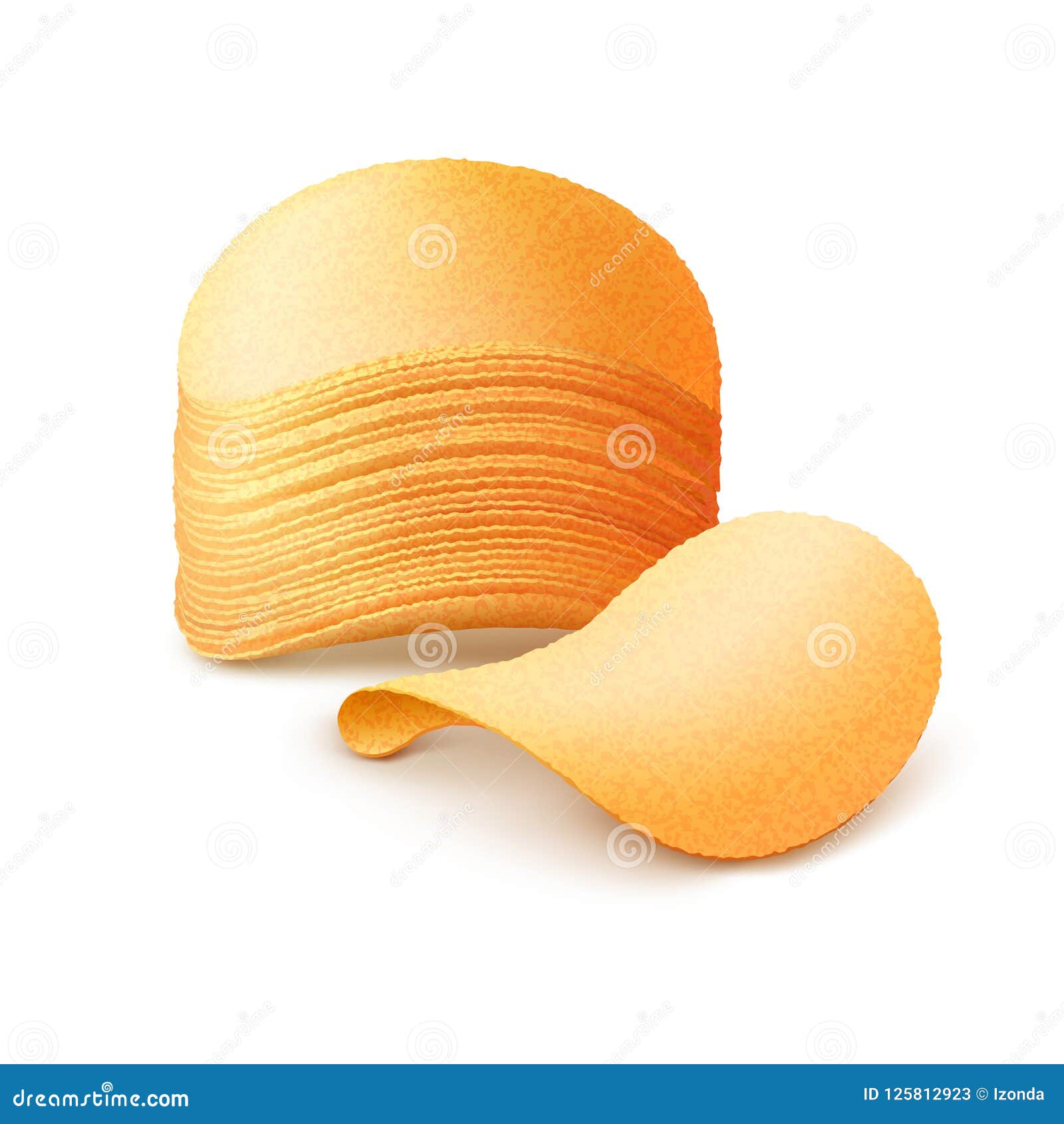 Vector La Pila De Patata Chips Close Curruscante Para Arriba Aislado En ... Vector La Pila De Patata Chips Close Curruscante Para Arriba Aislado En ...