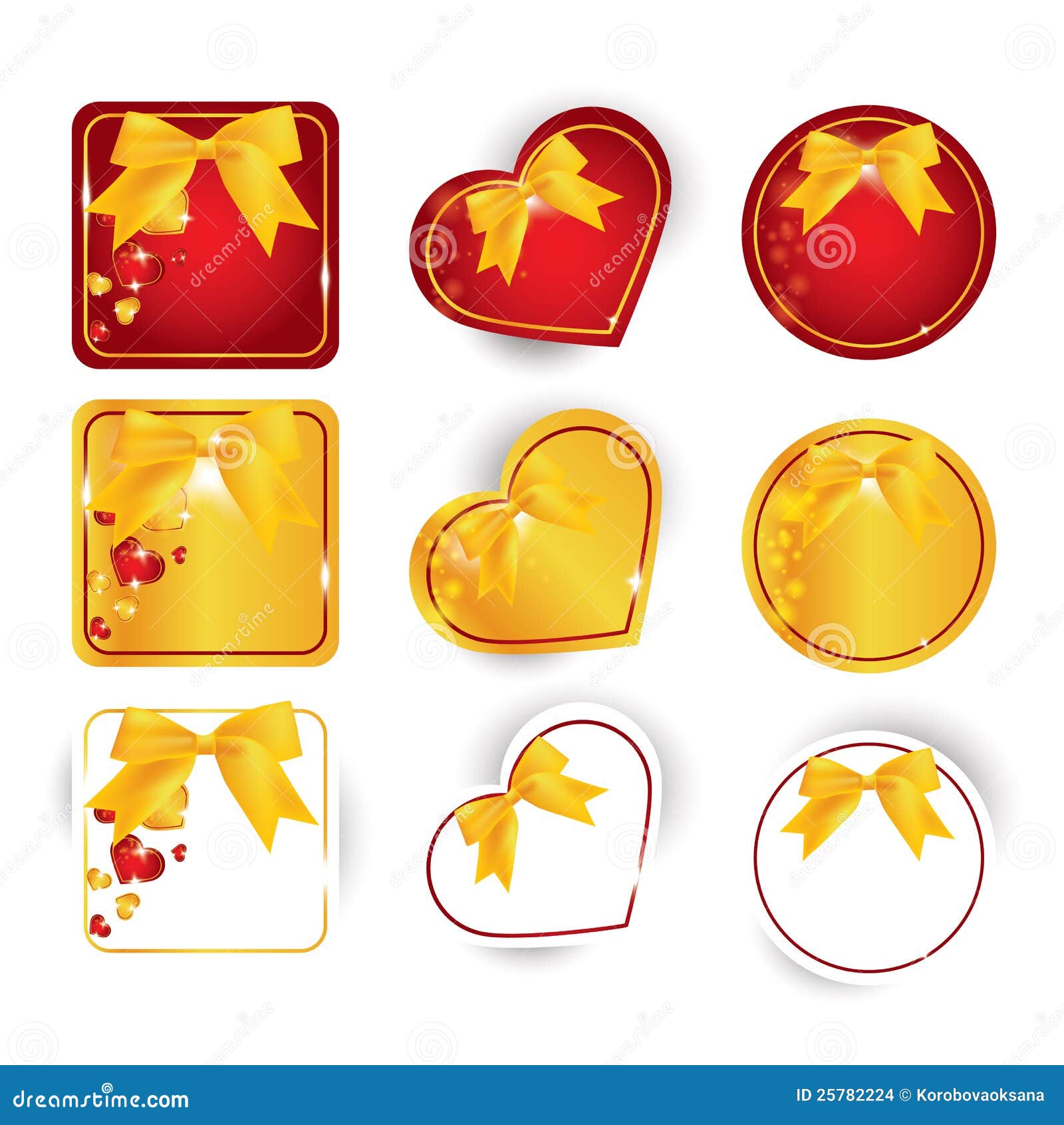 Vector label with a bow stock vector. Illustration of digital - 25782224