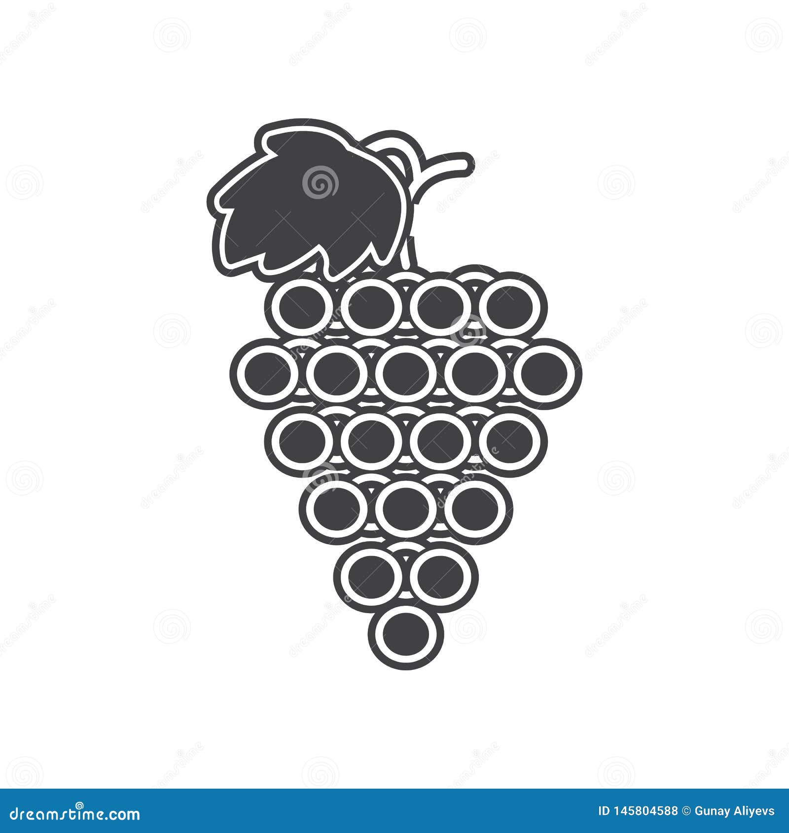 Vector Label Grapes Icon. Element of Fruits and Vegatables for Mobile ...