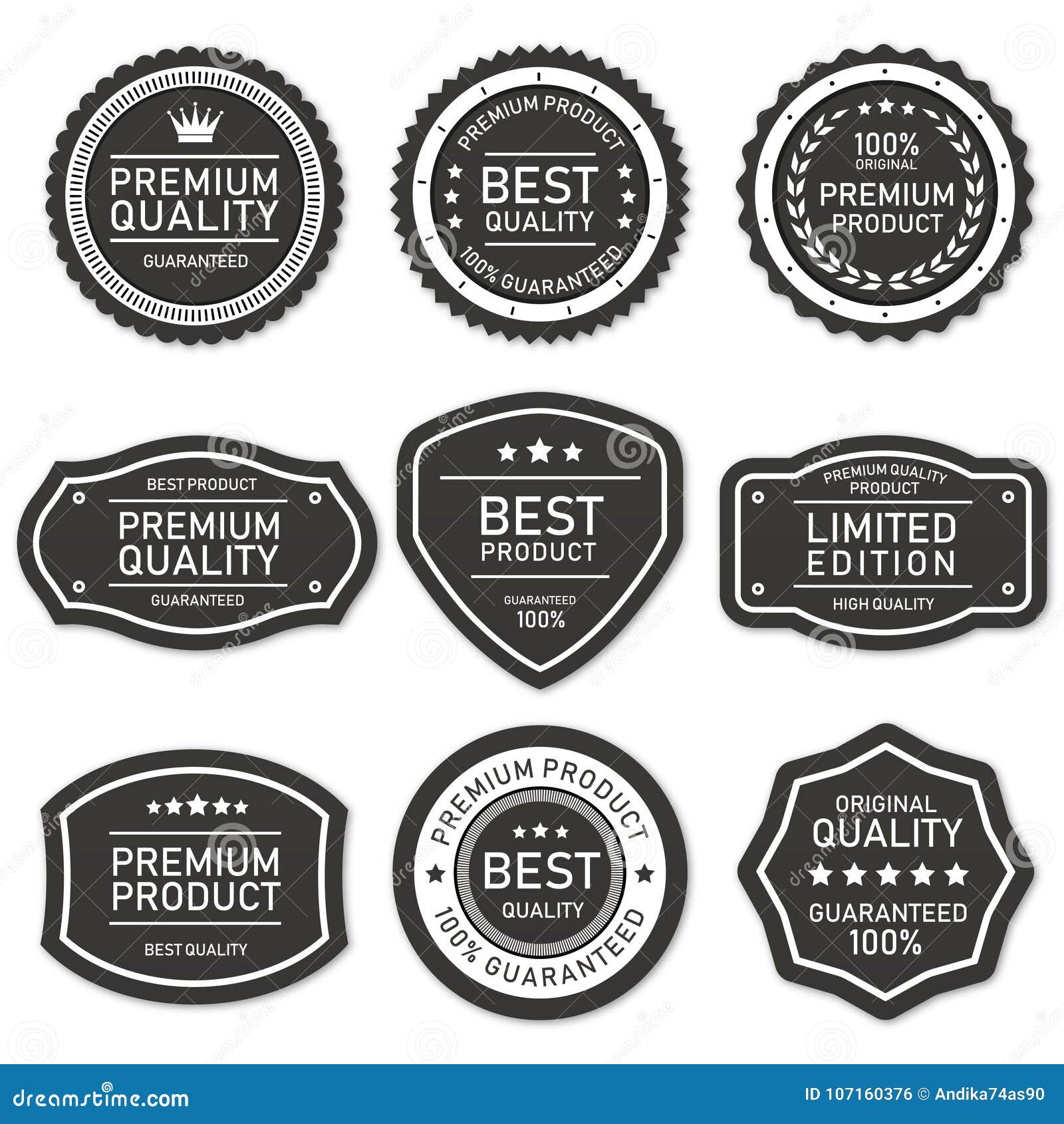 Vector Label Quality Product Pack Stock Vector - Illustration of badge ...
