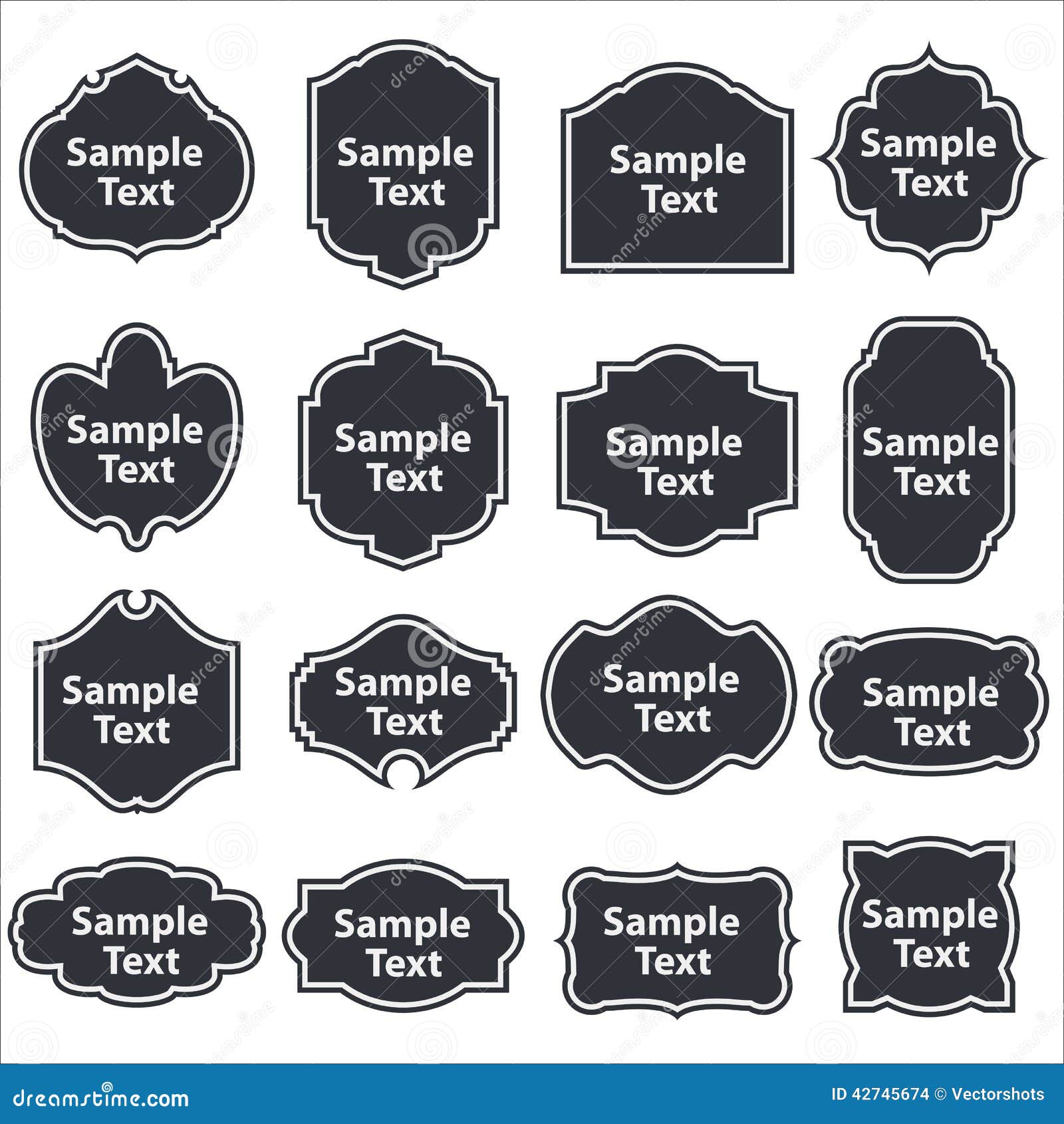 Vector Labels stock vector. Illustration of coupons, retro - 42745674