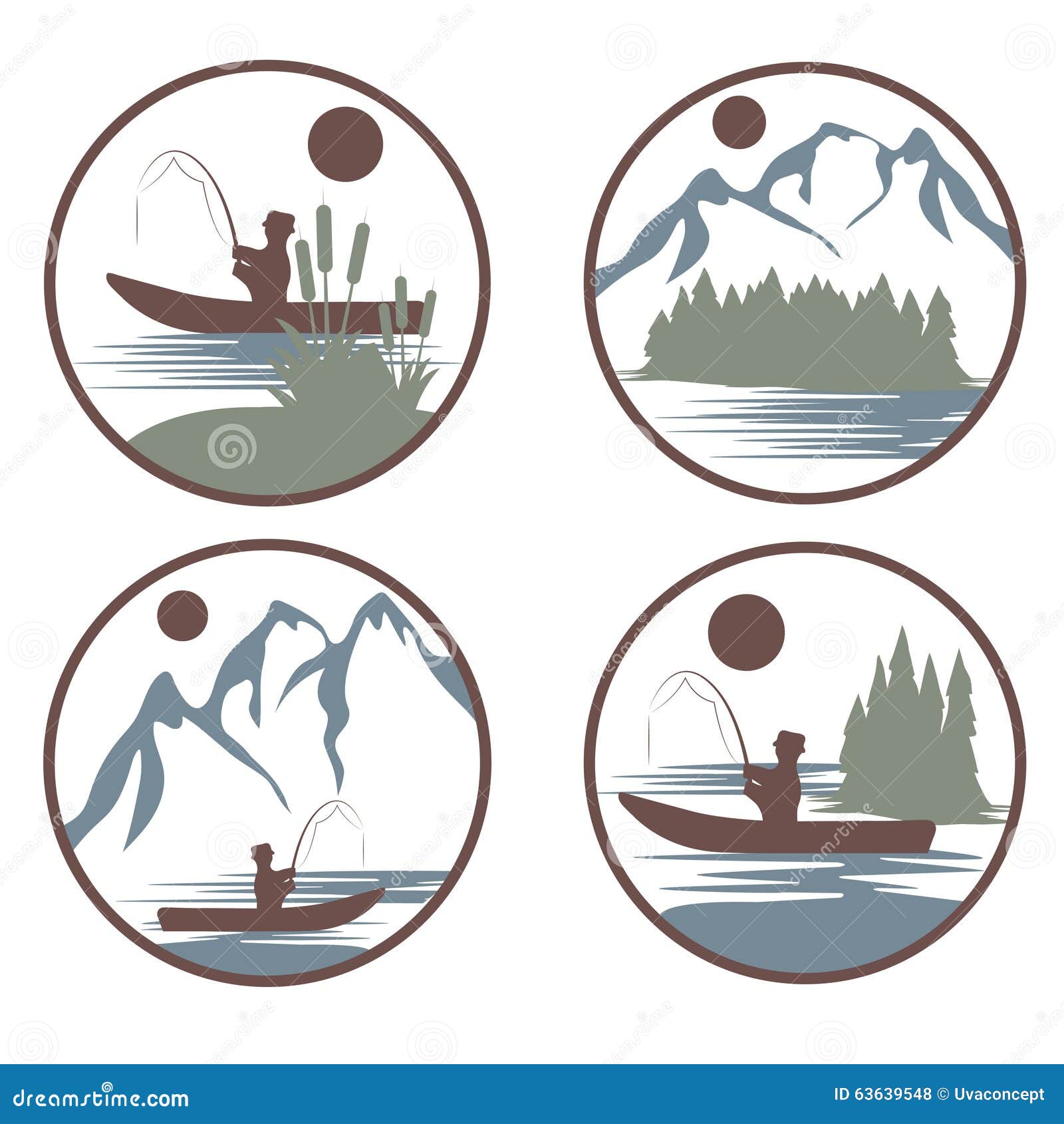 Vector Labels with Fishing Theme Stock Vector - Illustration of healthy ...