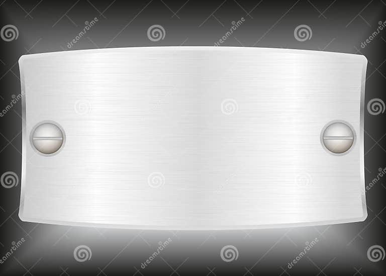 Vector Labels or Name Plate with Screws Stock Vector - Illustration of ...