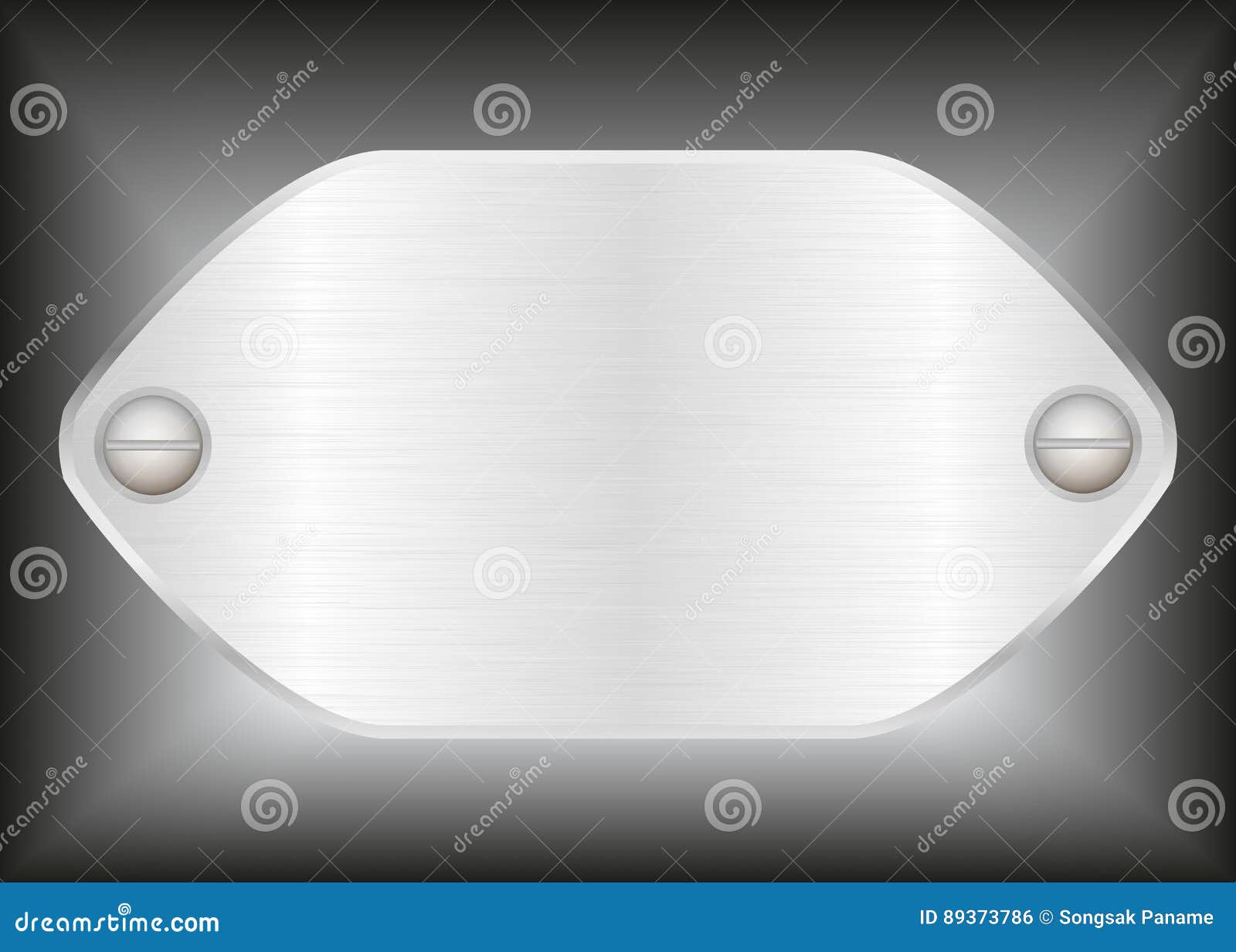 Vector Labels or Name Plate with Screws Stock Illustration ...