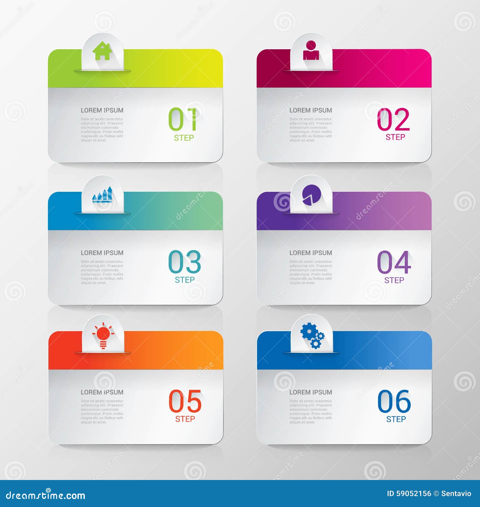 Vector Labels Step Menus Infographic Template Background Stock Vector ...