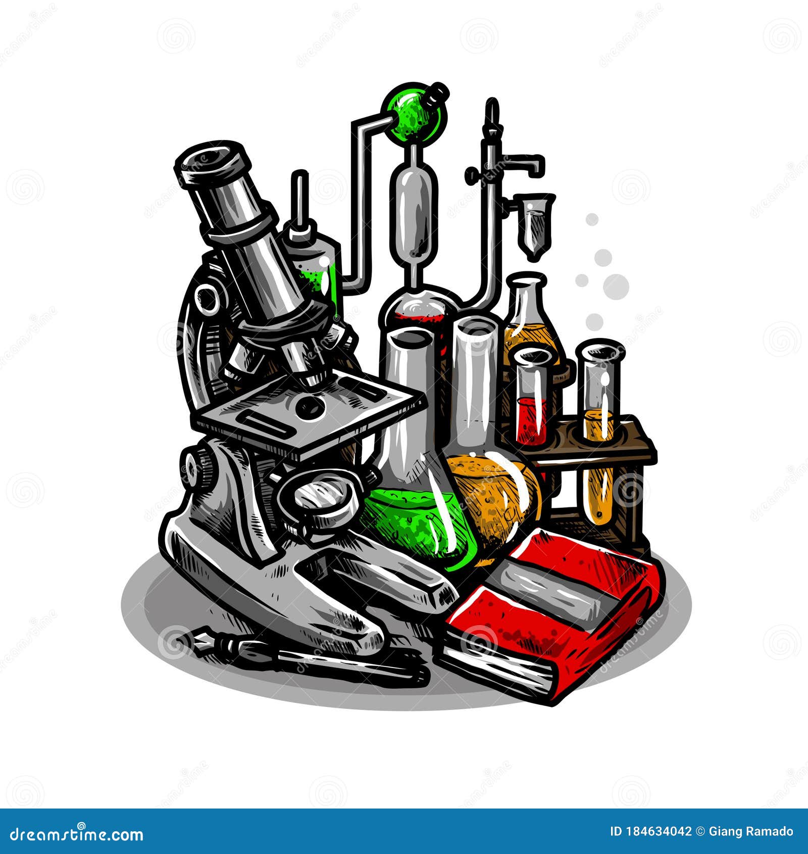 Laboratory stock vector. Illustration of pharmacology - 184634042