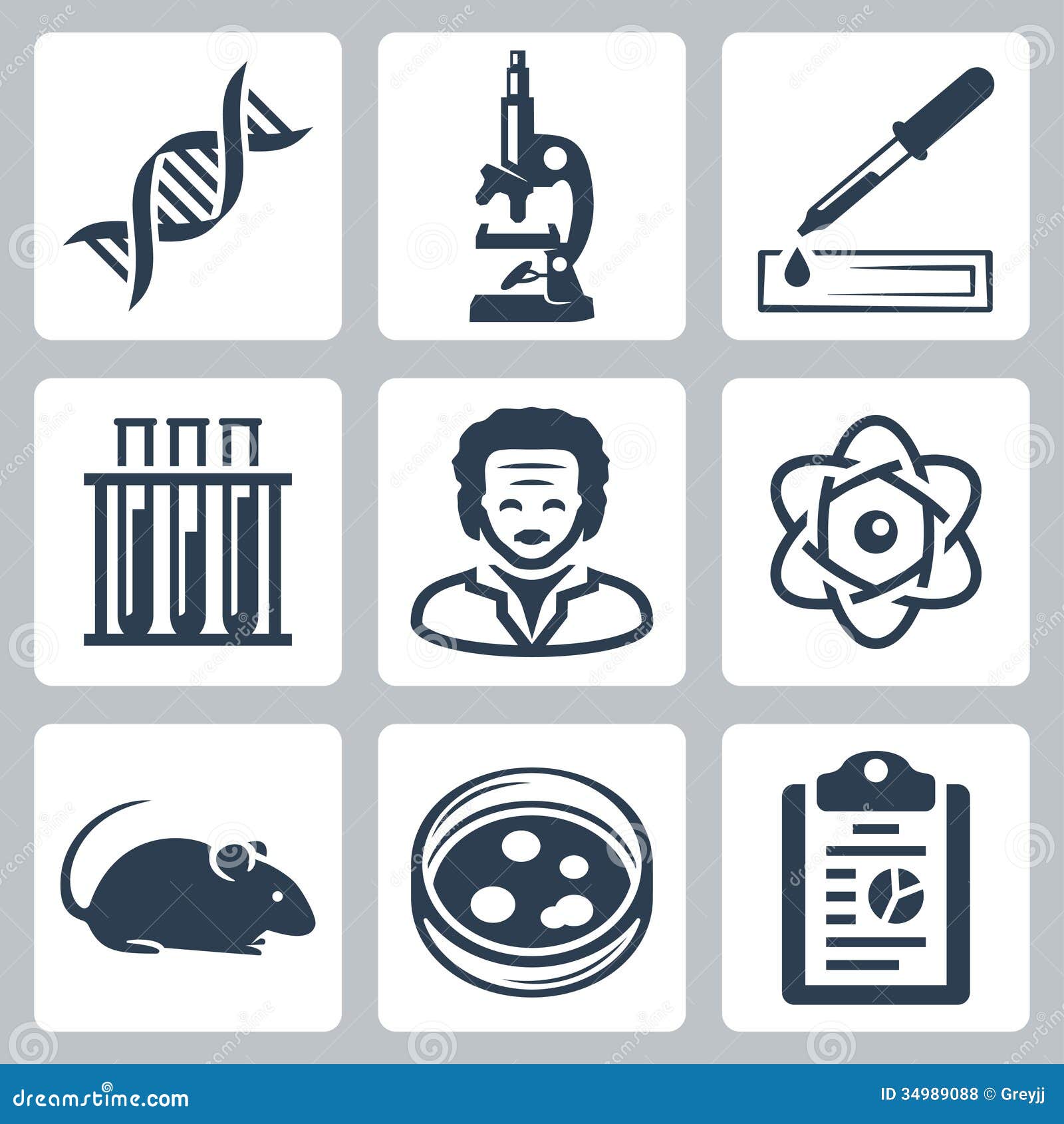 Vector Laboratory Icons Set Stock Vector - Illustration of medical ...