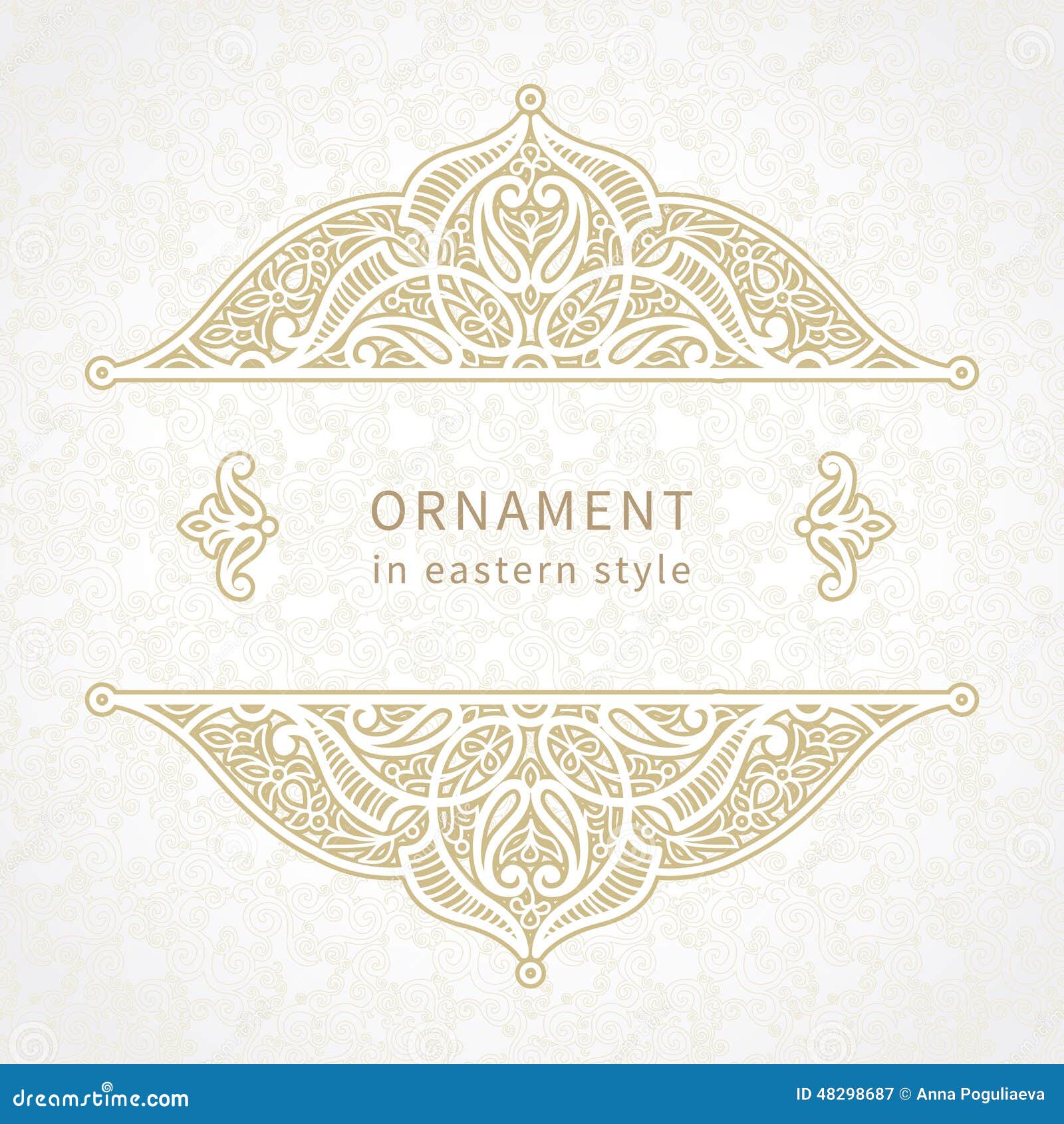 Eastern Style Scroll Work Background Stock Illustrations – 277 Eastern ...