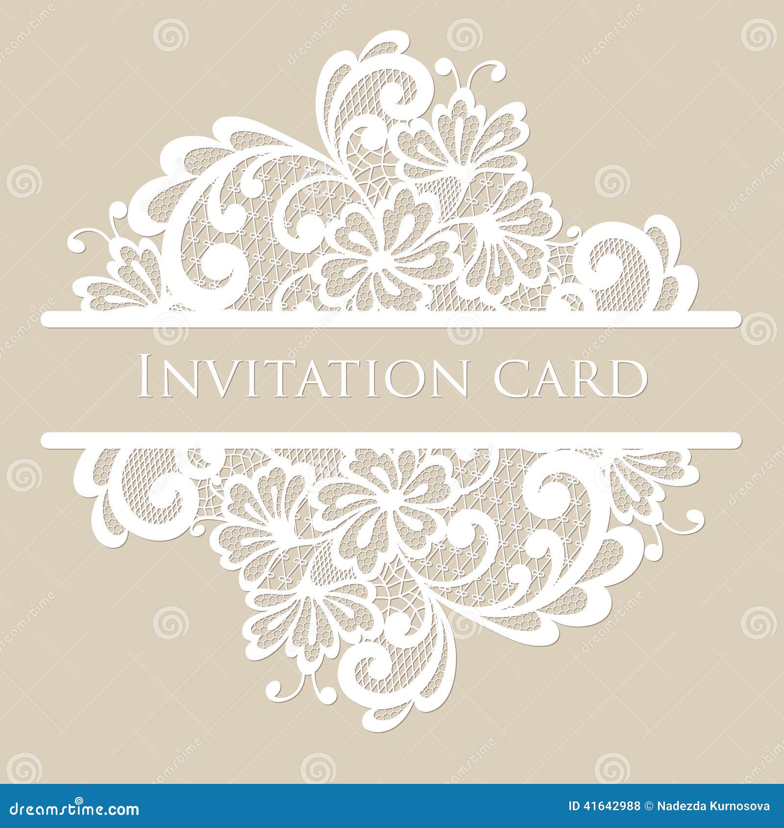 Vector Lace Crochet Card Background | CartoonDealer.com #74796249