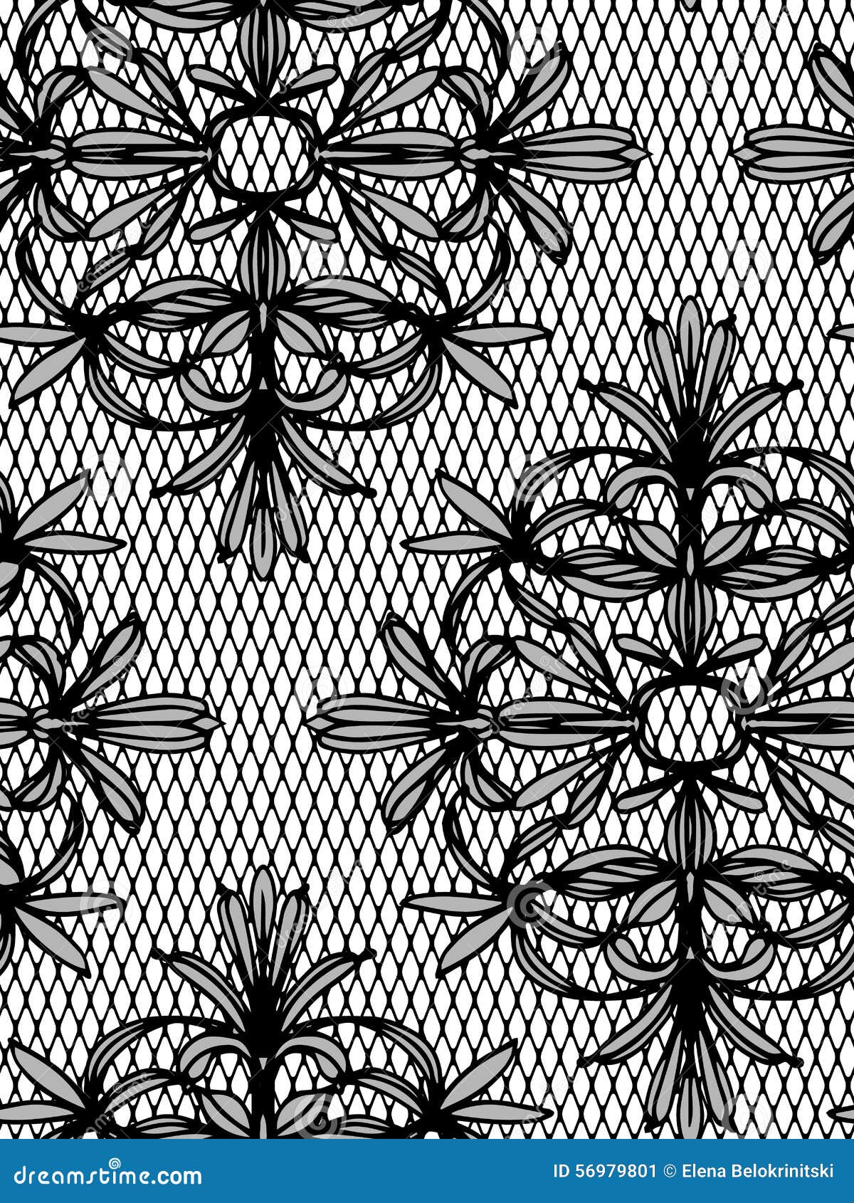 Vector lace pattern stock illustration. Illustration of botanical ...
