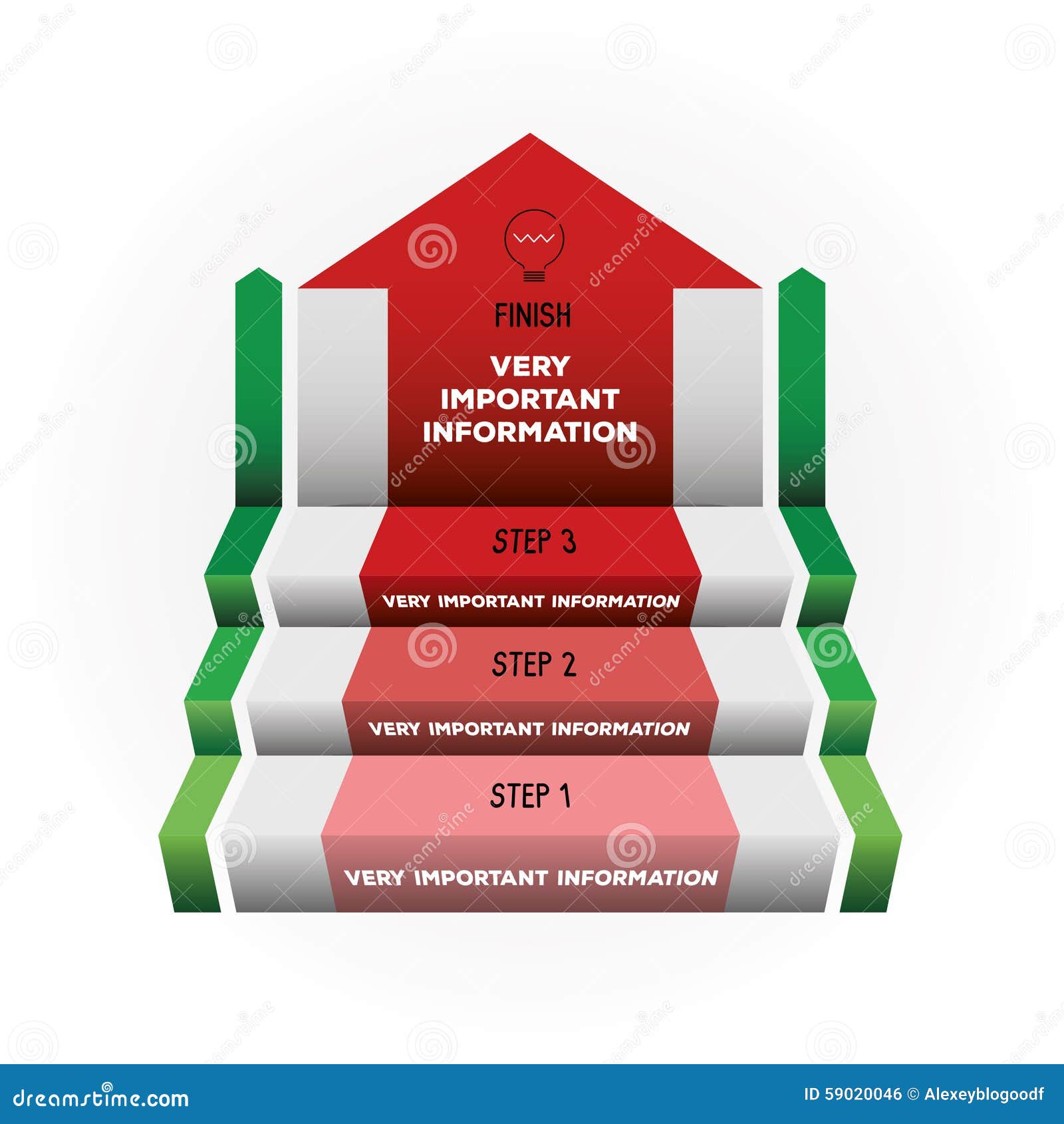 Vector Ladder for Infographics Stock Vector - Illustration of menu ...