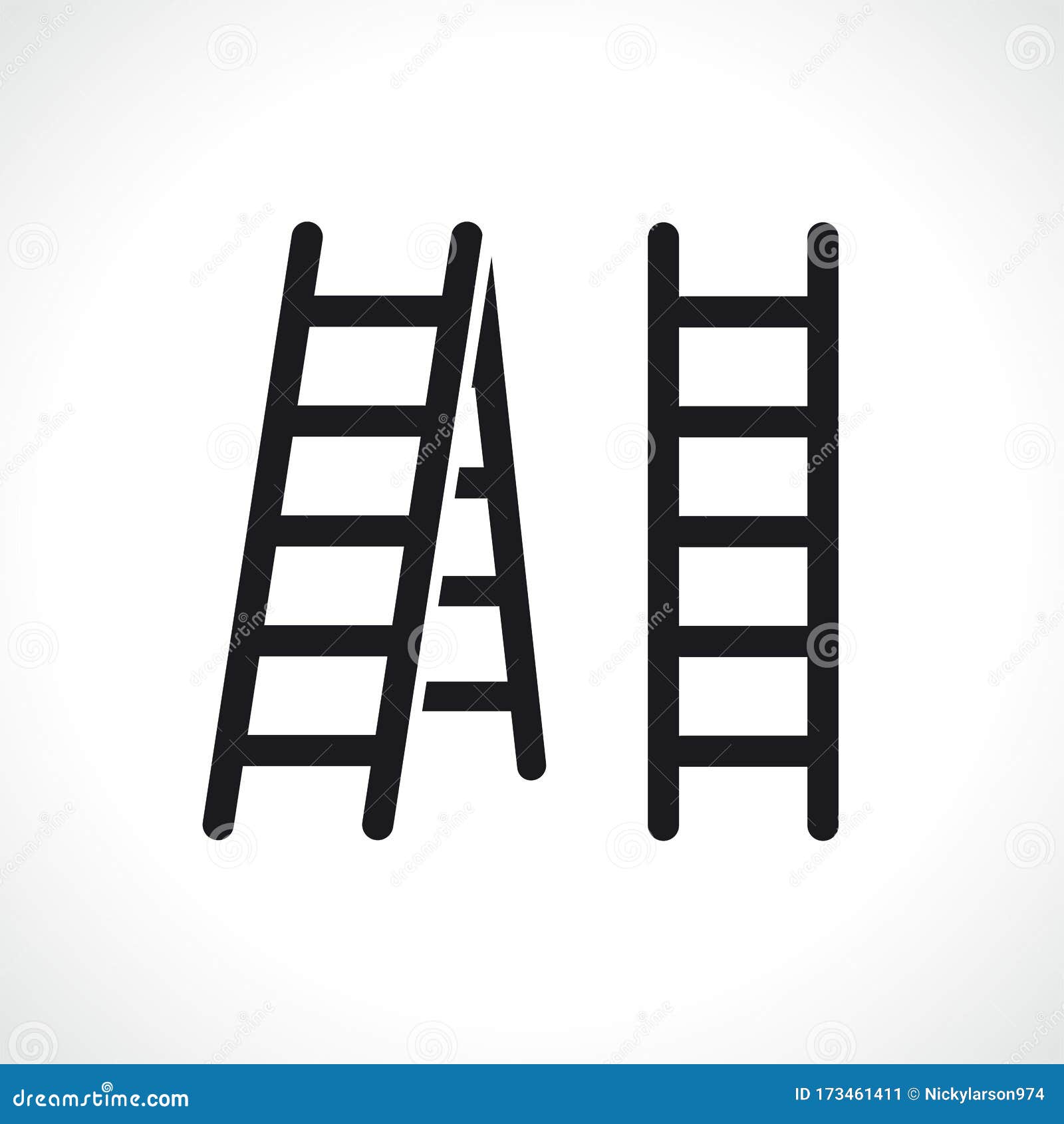 Vector Ladder Symbol Icon Design Stock Vector - Illustration of sign ...