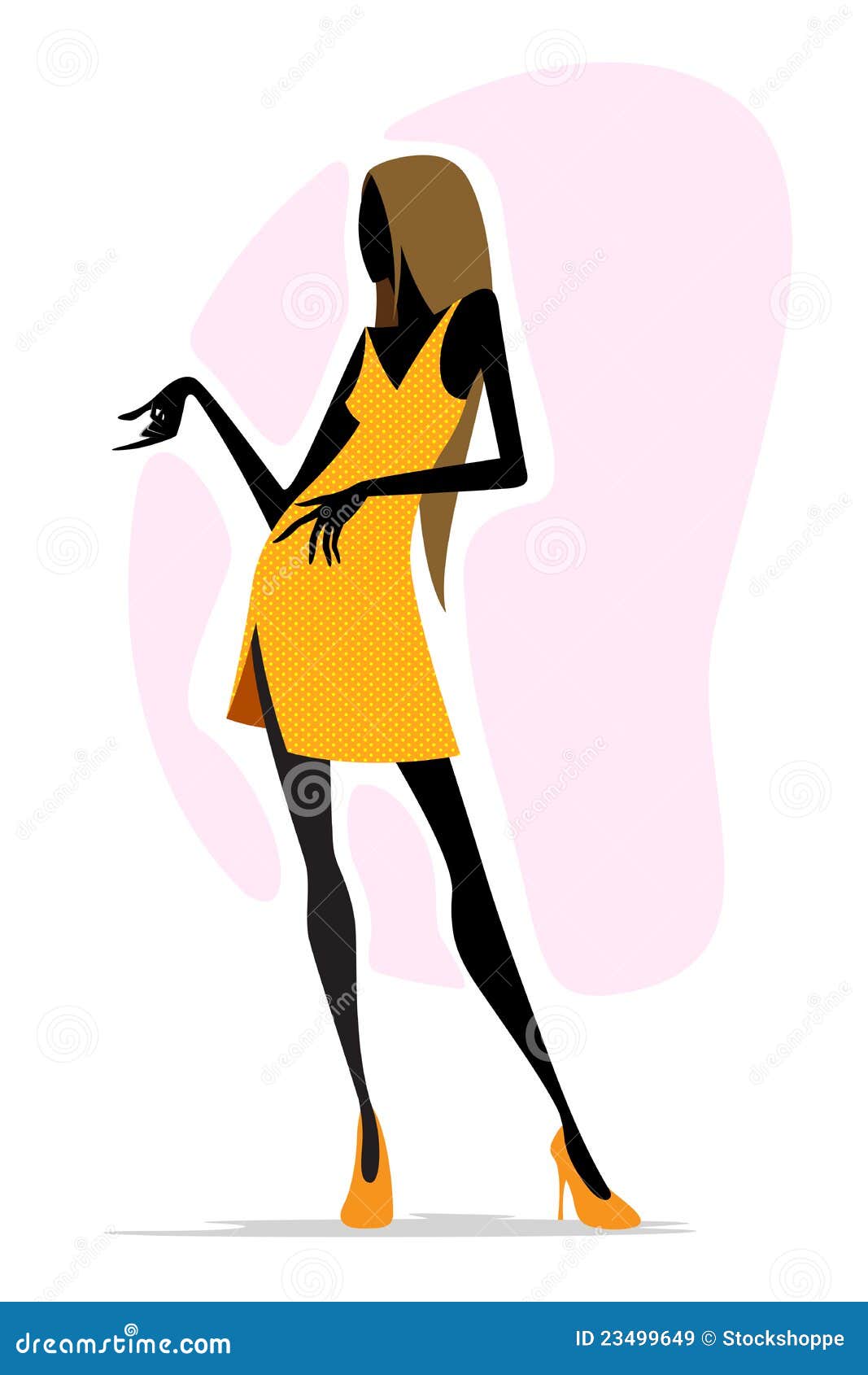Vector Lady stock vector. Illustration of body, female - 23499649