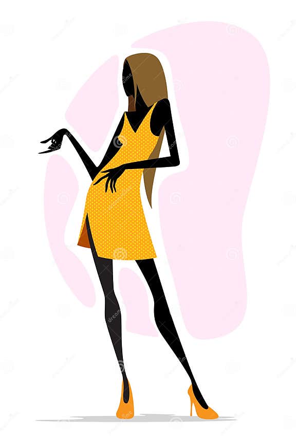 Vector Lady stock vector. Illustration of body, female - 23499649