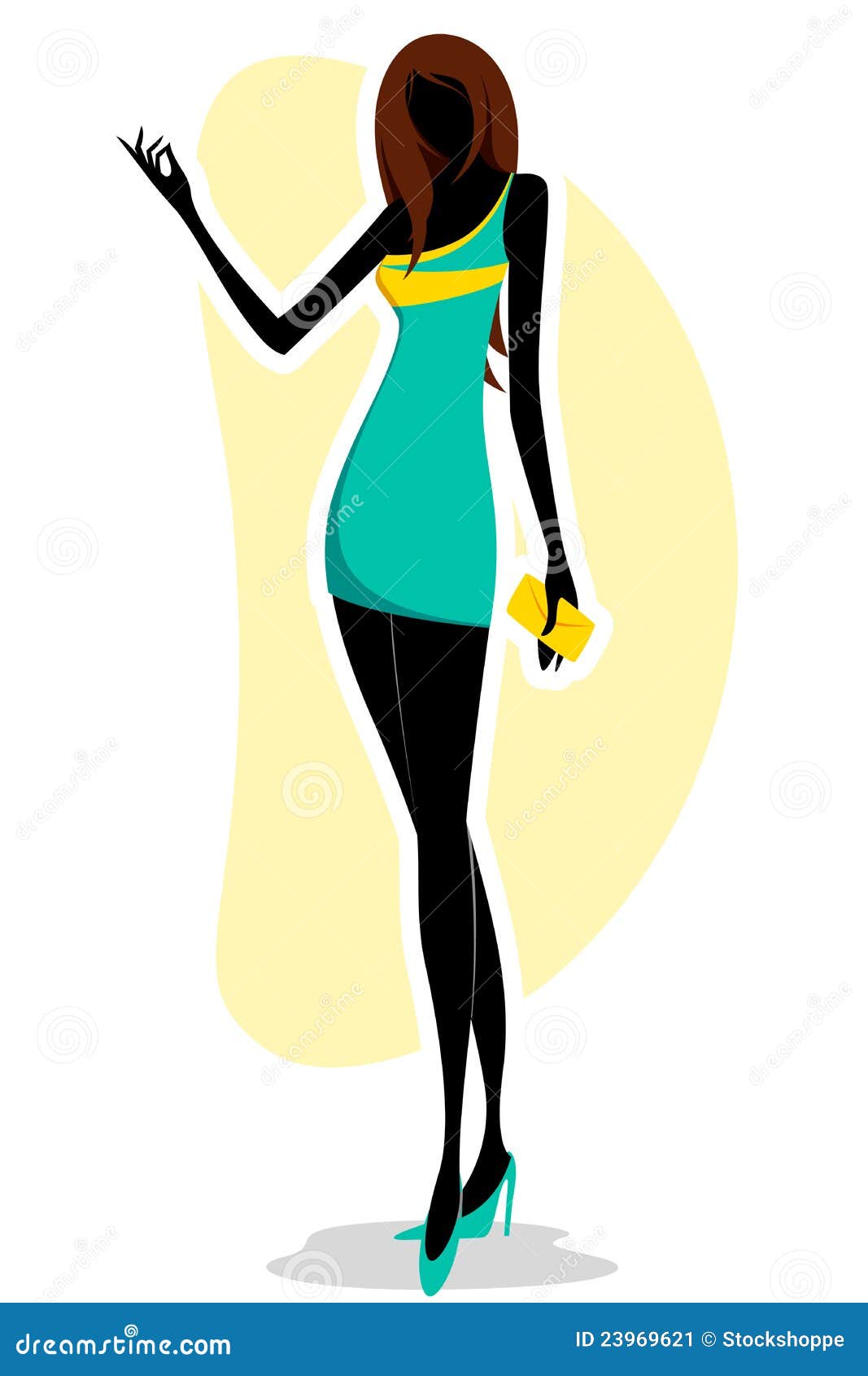 Vector Lady stock vector. Illustration of lady, graphic - 23969621