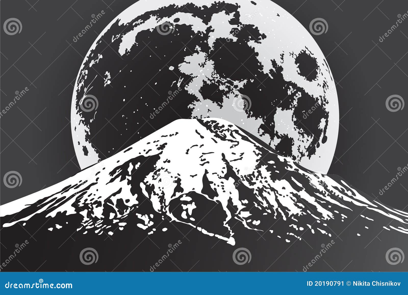 Vector landscape stock vector. Illustration of black - 20190791