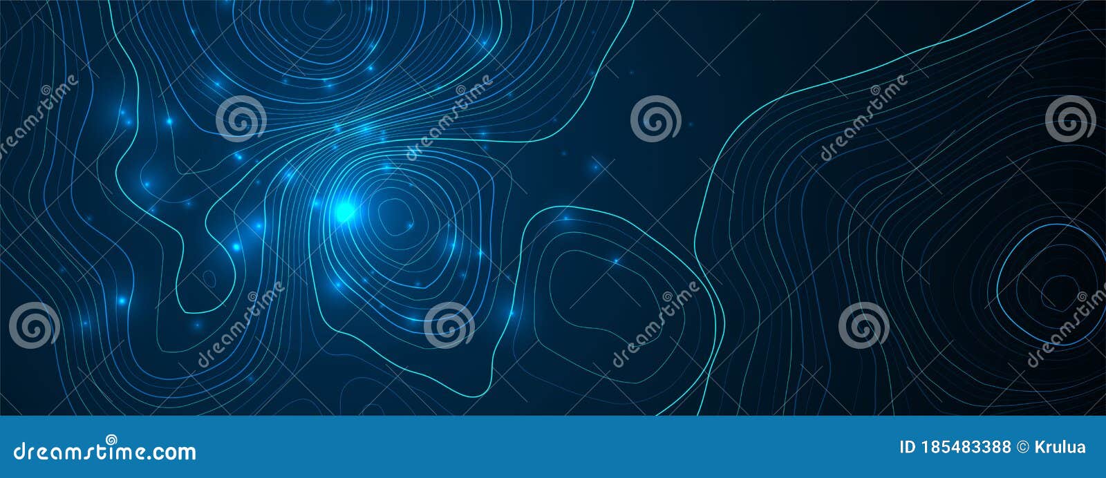 Vector Landscape Geodesy Topography Map Background. Line Texture ...