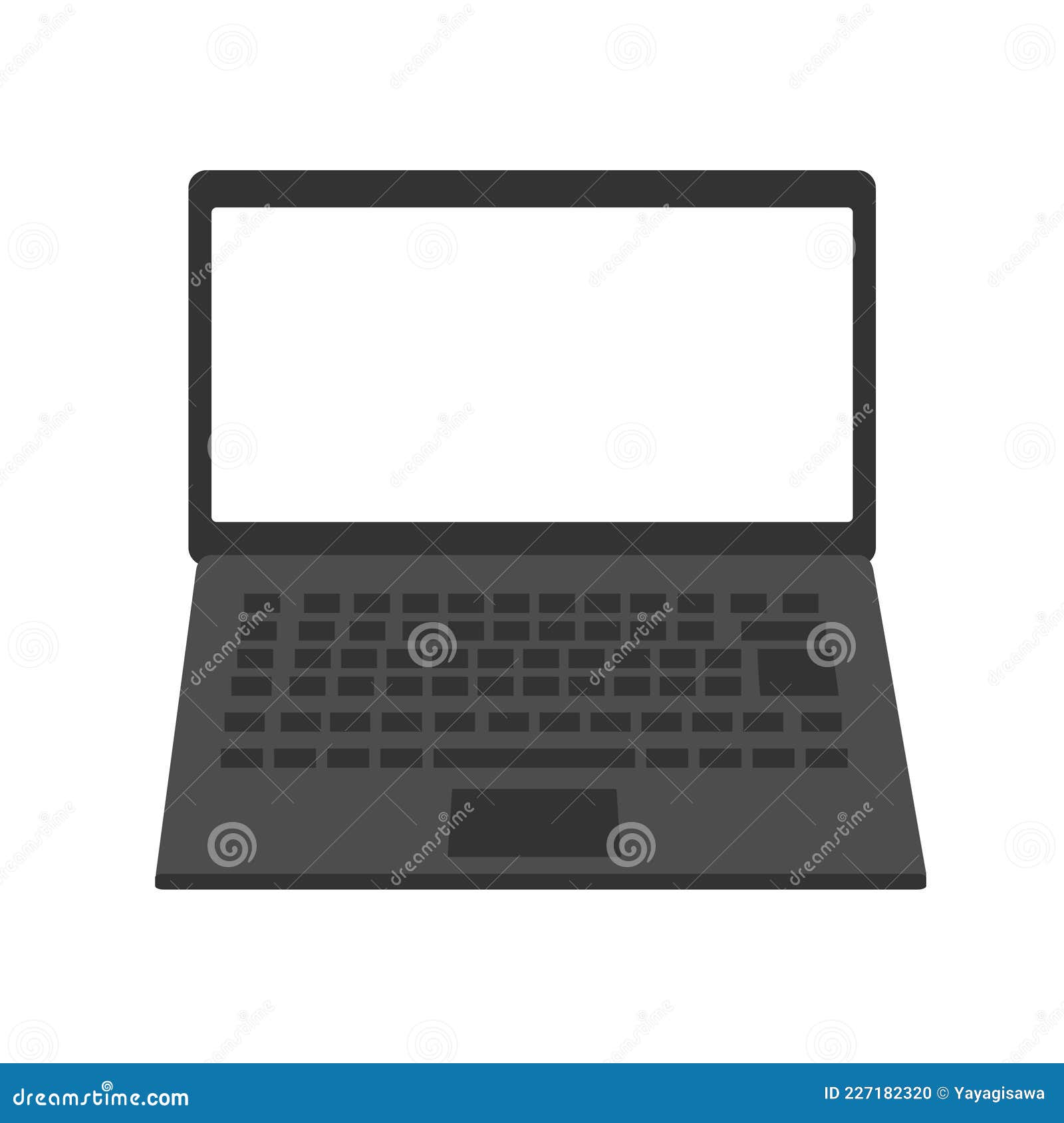 Mockup notebook stock vector. Illustration of laptop - 227182320