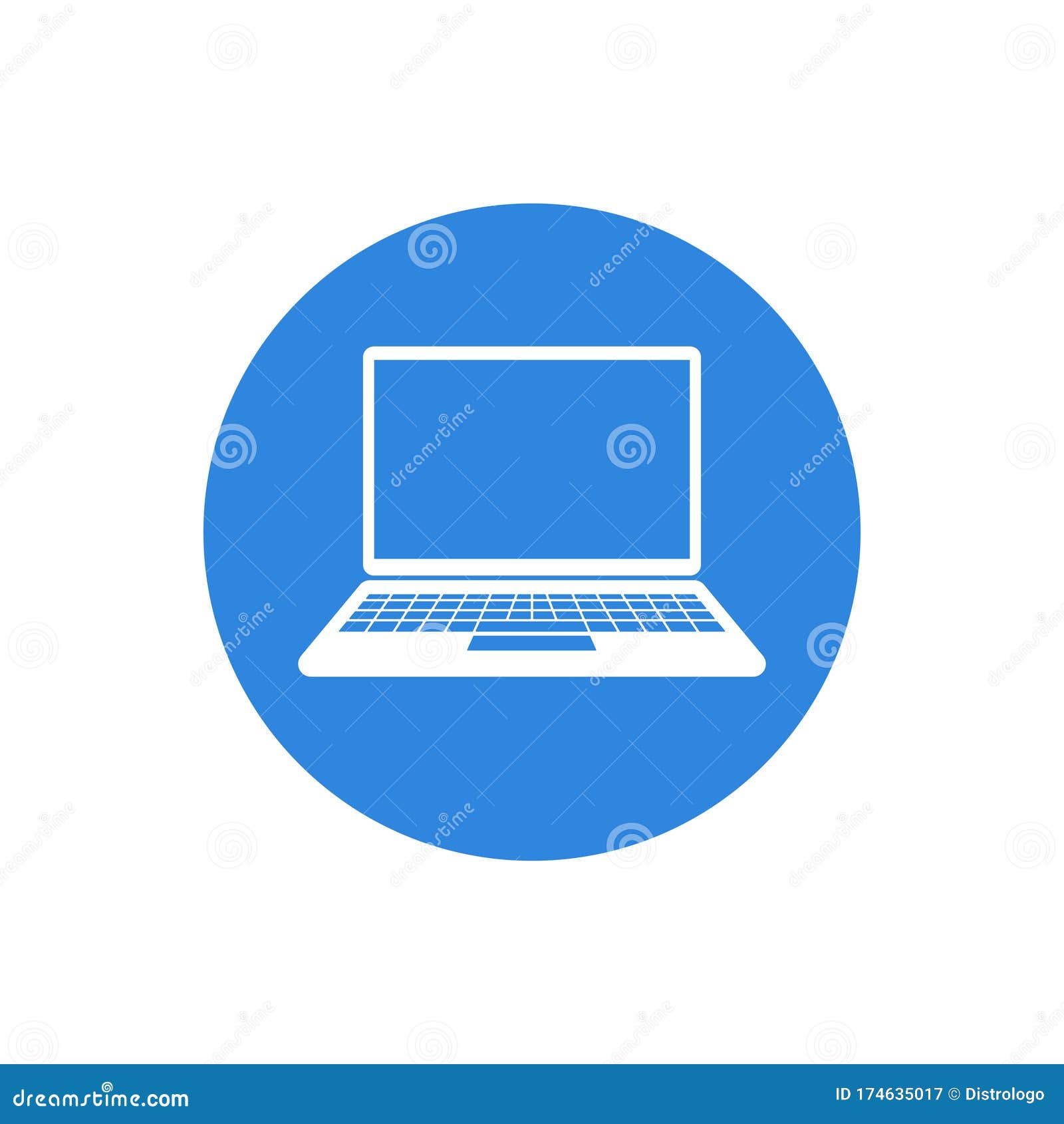 Vector Laptop Icon Design. Flat Laptop Symbol Stock Vector ...