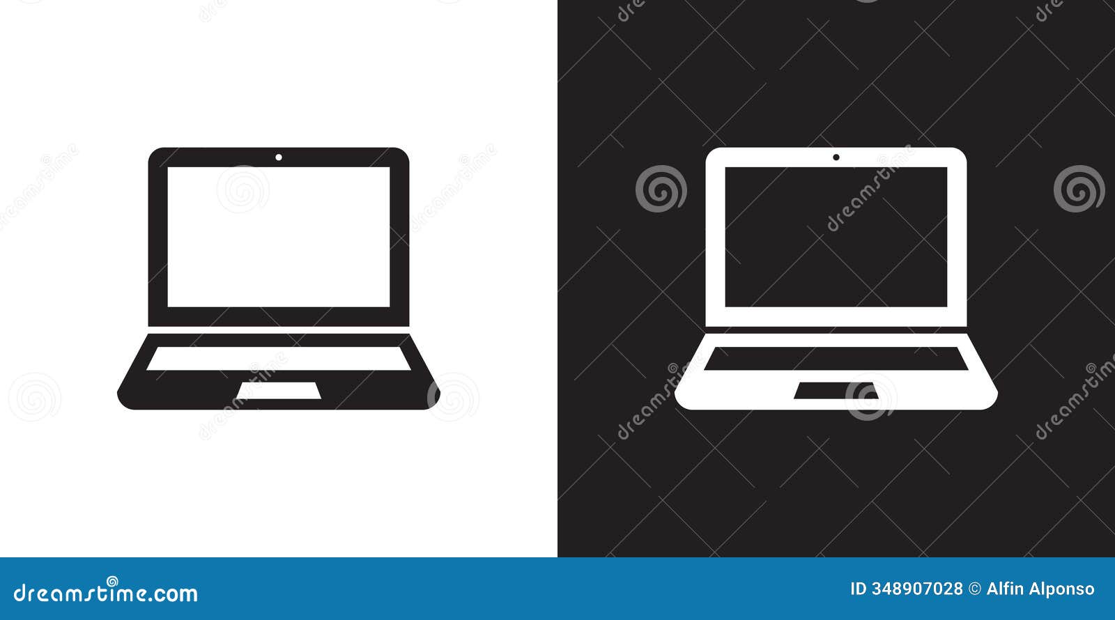 Vector Laptop Icon. Laptop Symbol Stock Vector - Illustration of ...