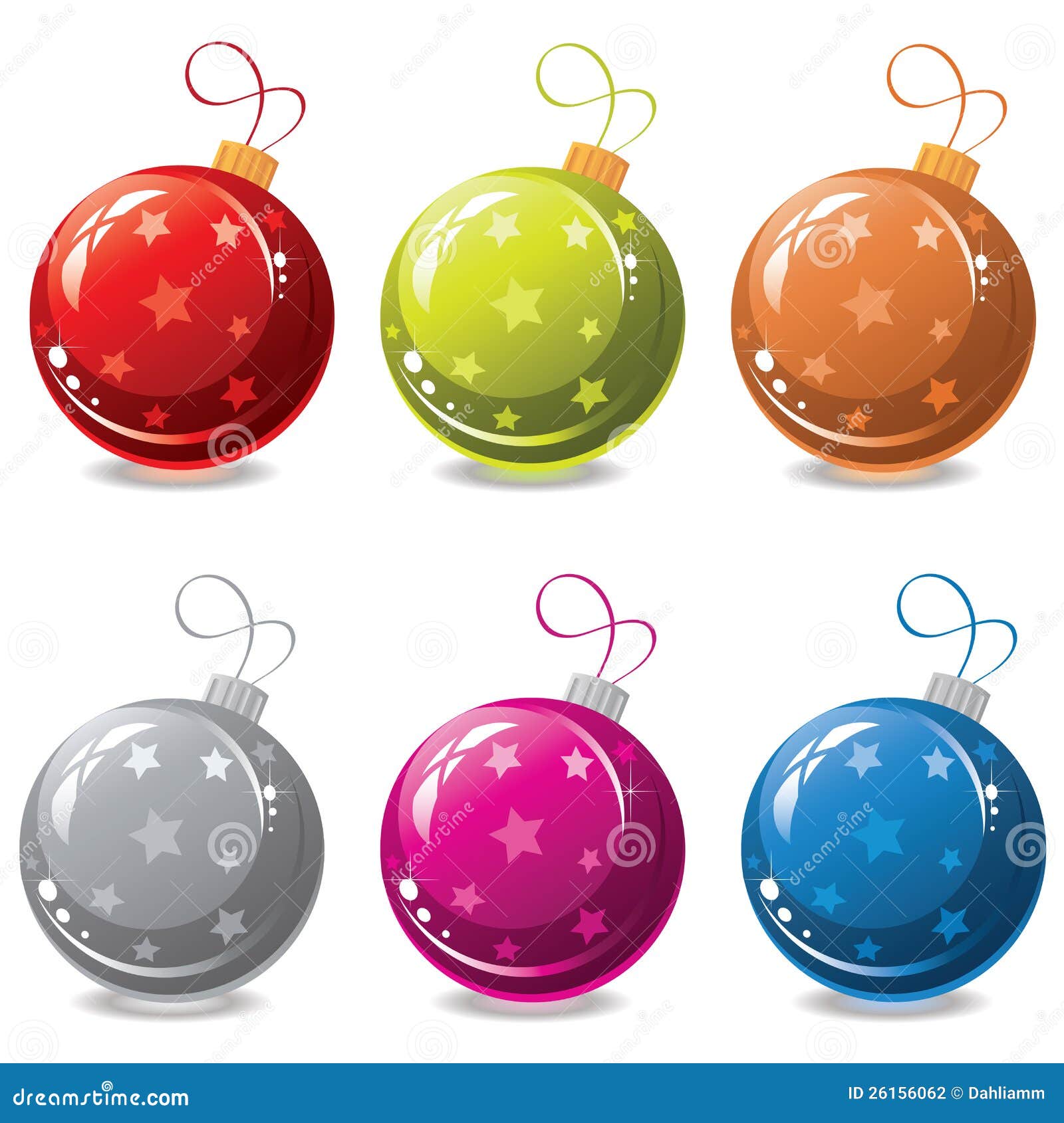 Vector Las Bolas De La Navidad Ilustración del Vector - Ilustración de ...