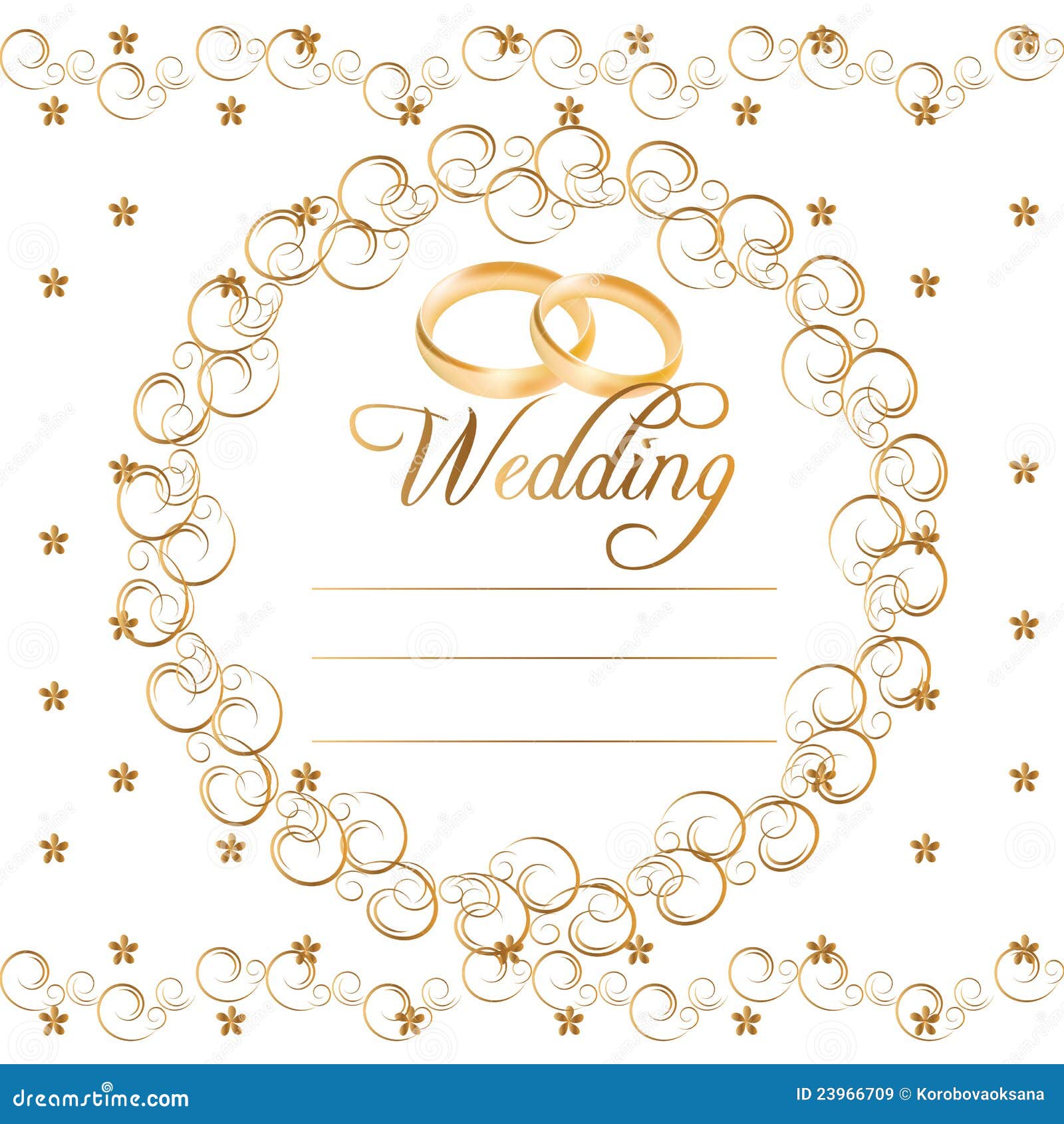 Vector Las Invitaciones De Boda Ilustración del Vector - Ilustración de ...