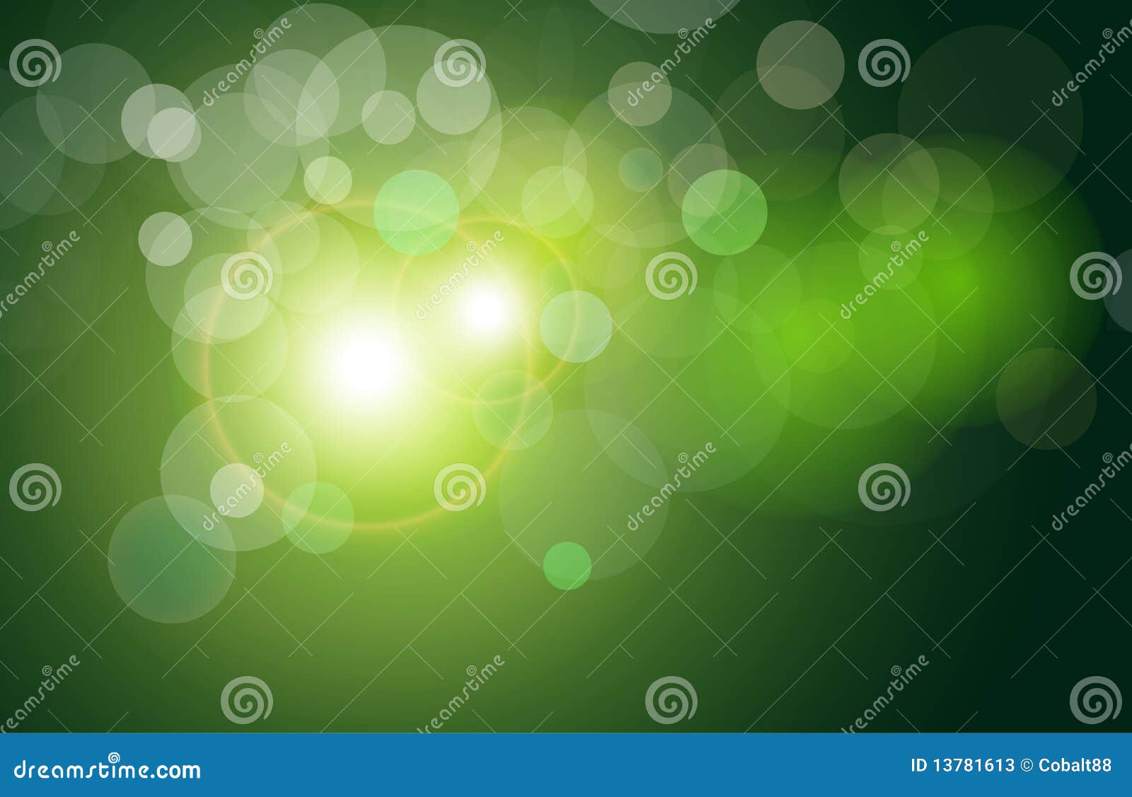 Vector Las Luces Verdes Del Fondo Abstracto Ilustración del Vector ...