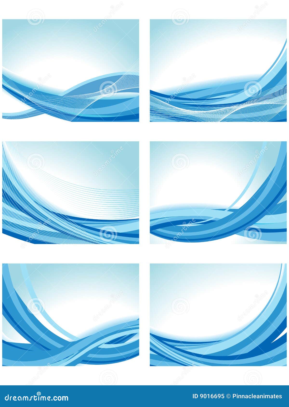 Vector las ondas fijadas ilustración del vector. Ilustración de ...