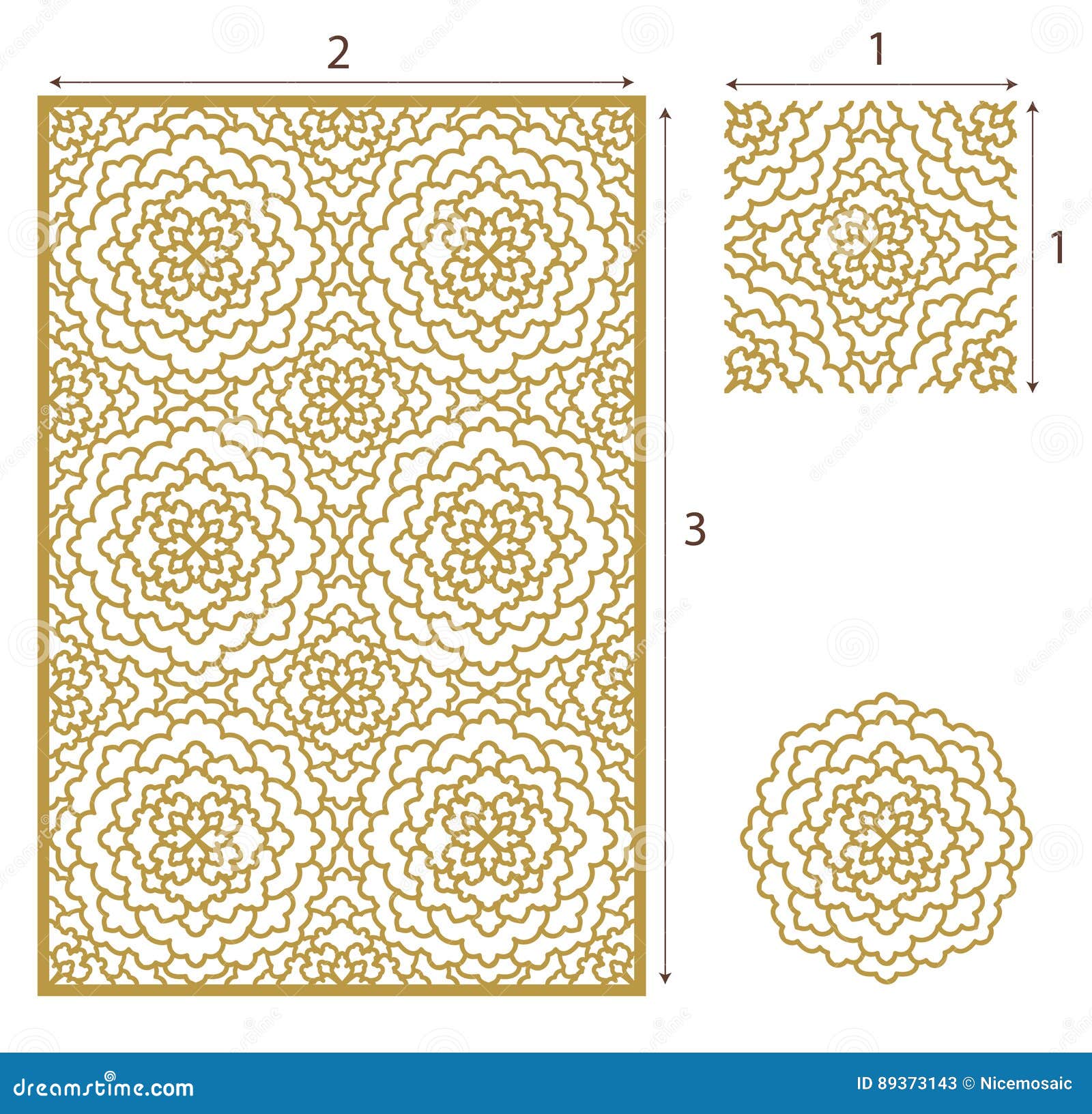 Vector Laser Cut Panel, the Seamless Pattern for Decorative Stock ...