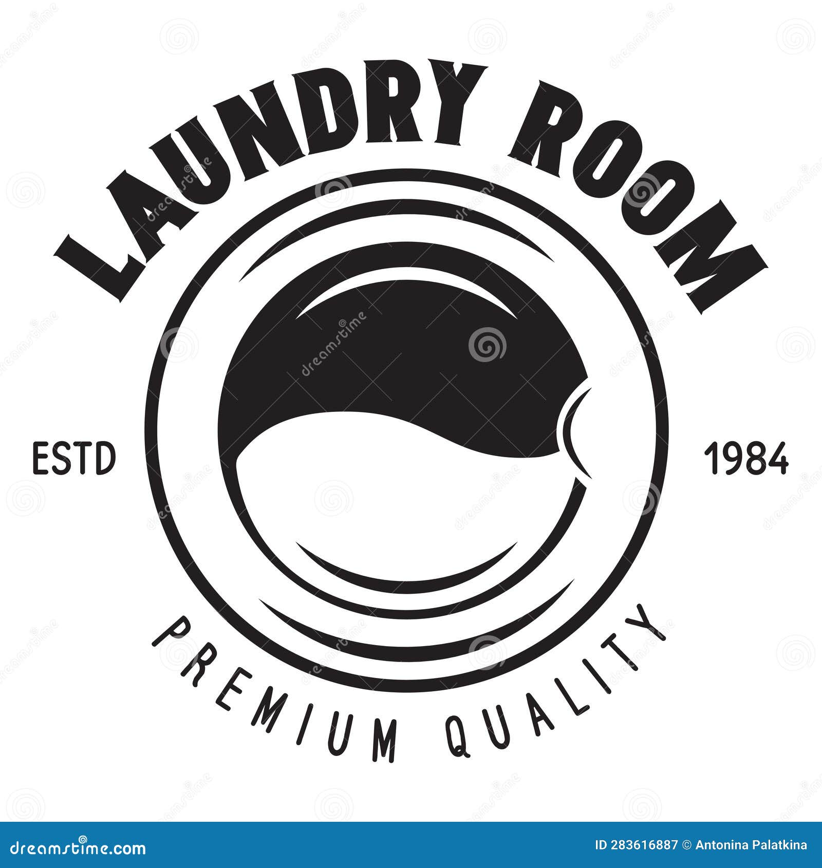 Vector Laundry Logo Emblem, Design Element. Logotype Template and Badge ...