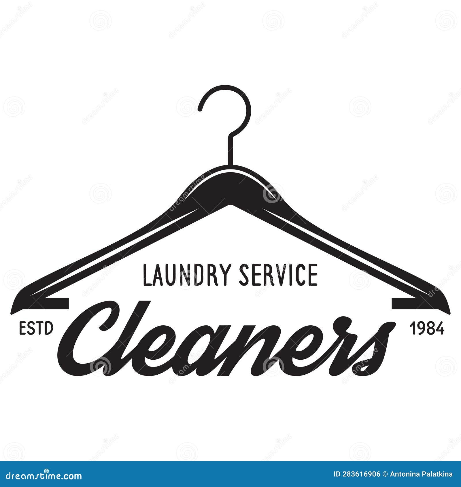 Vector Laundry Logo Emblem, Design Element. Logotype Template and Badge ...