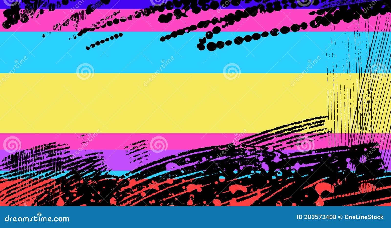 Abstract 80s Style Colorful Vivid Optimistic Background Stock ...
