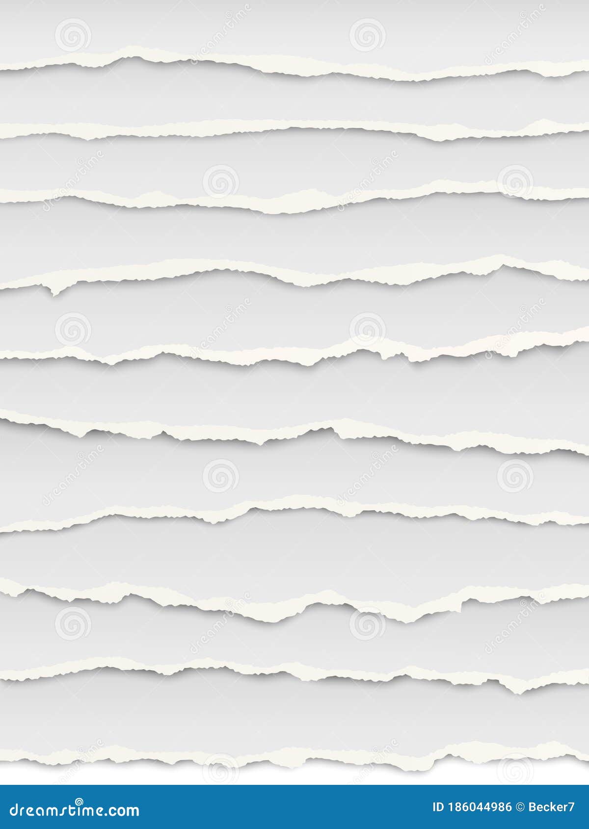 Vector Layered Torn Paper with Soft Shadow Stock Vector - Illustration ...