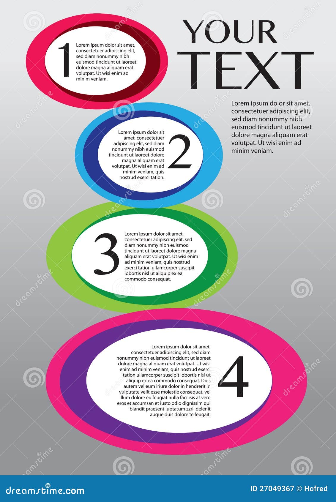 Vector Layout Circles Design Stock Vector - Illustration of compare ...